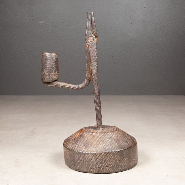 18th c. English Rush Light Candlestick c.1760s | S16 Home