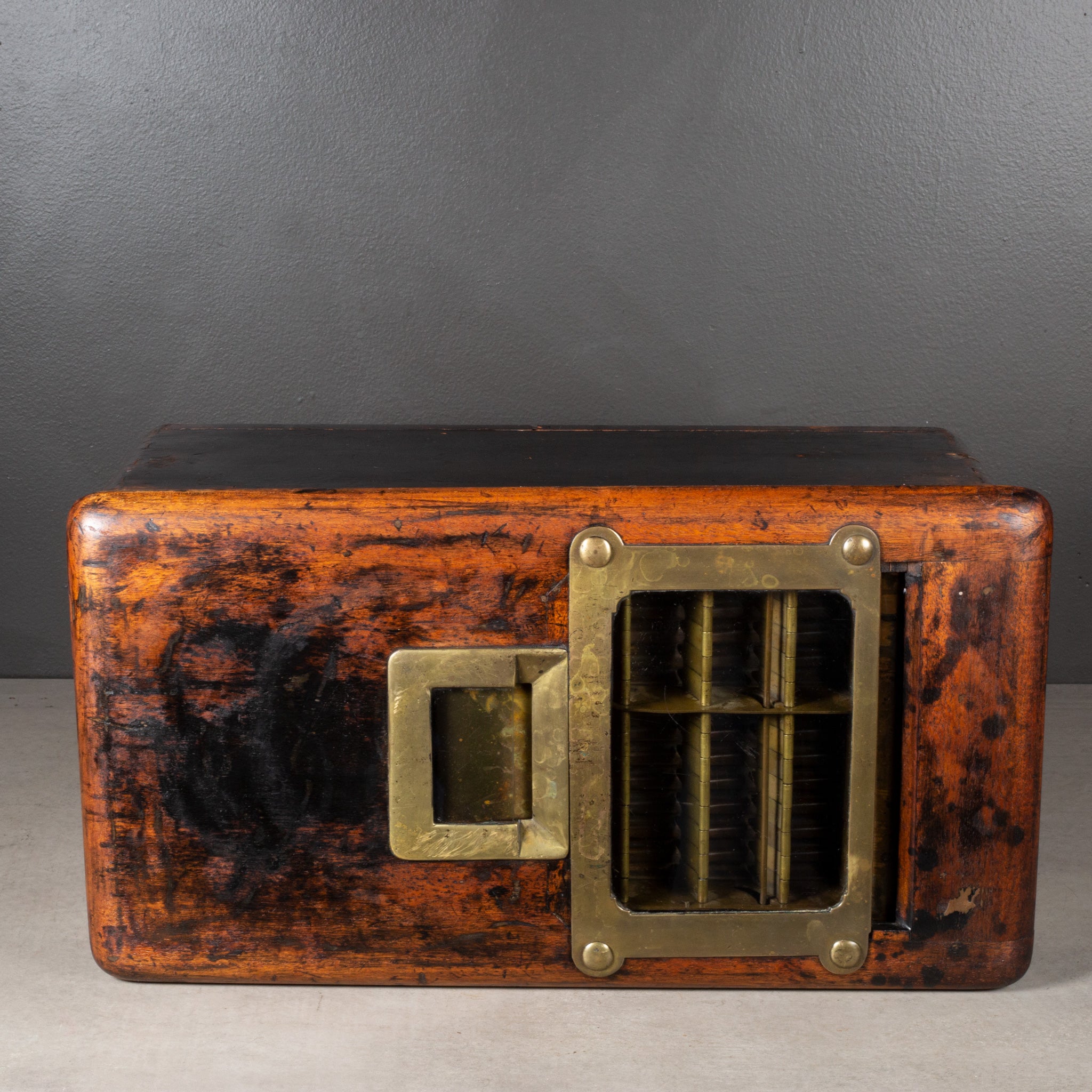 Late 19th c. Mahogany O'Brien's Self-Closing Cash Till c.1895 | S16 Home