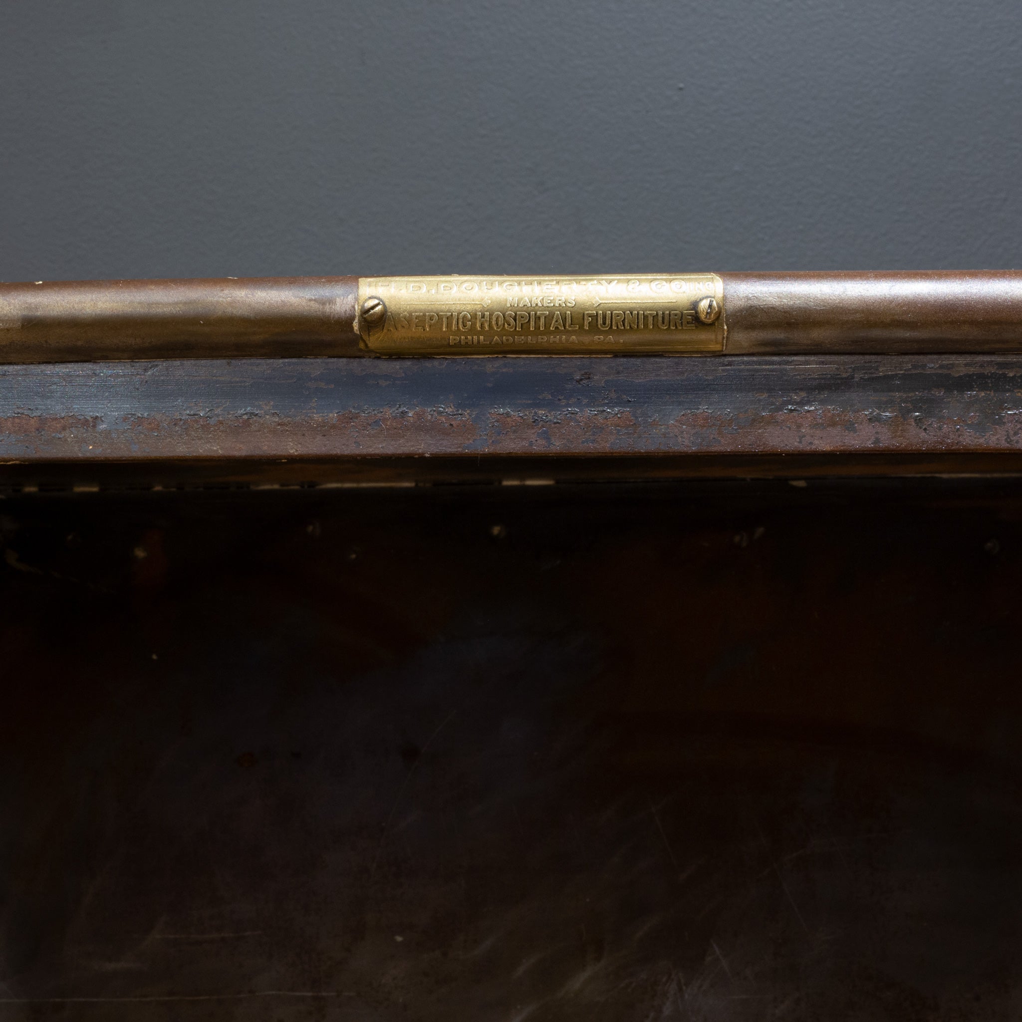 Antique Steel Hospital Operating Room Cabinet c.1900 | S16 Home