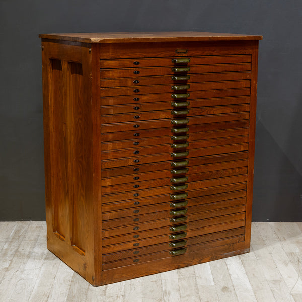 Antique Hamilton Industrial Typesetter's 24 Drawer Cabinet c.1920-1930 ...