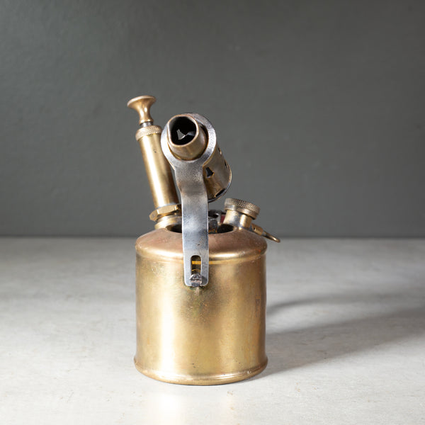 Antique Brass Plumber's Blowtorch c.1900, Made in Sweden | S16 Home