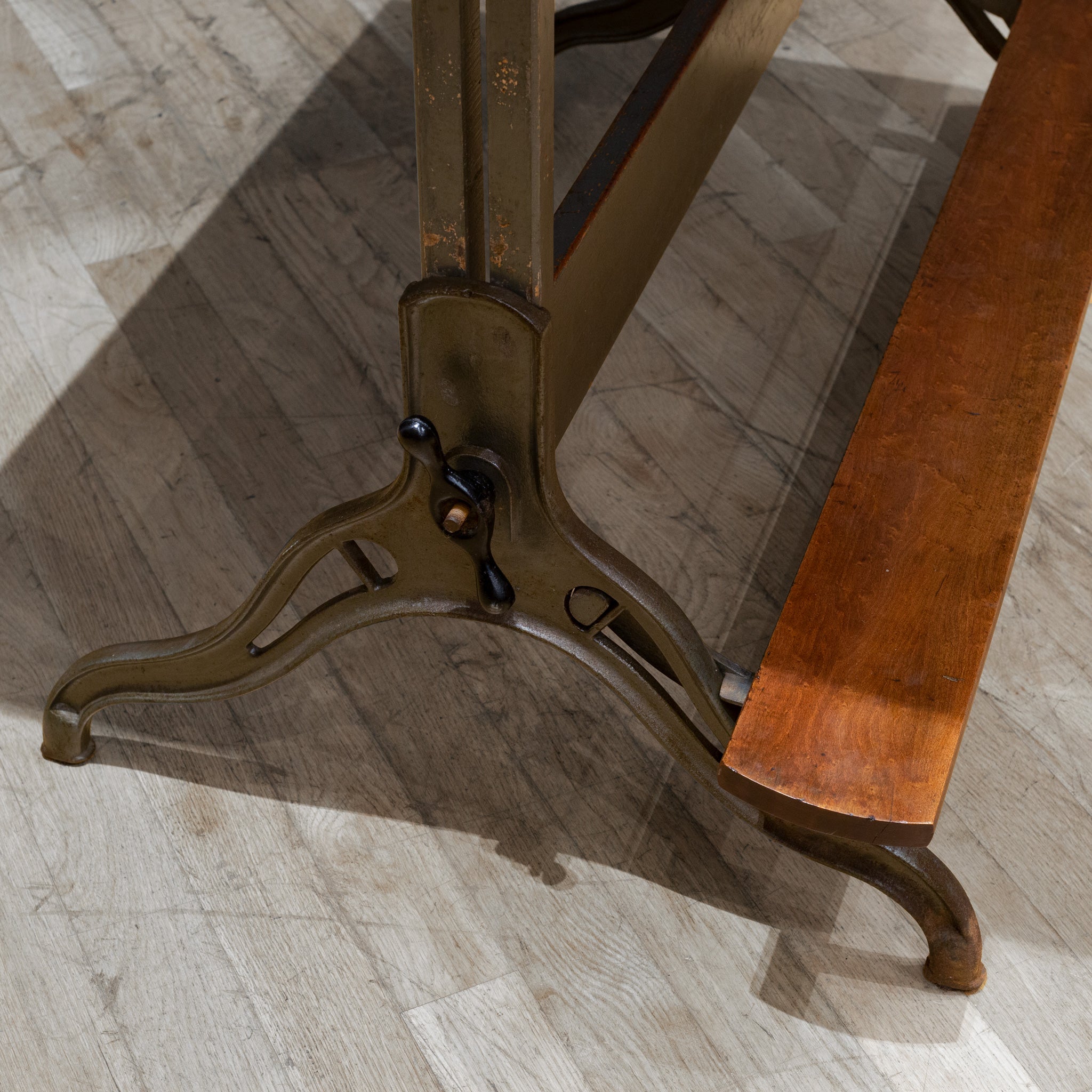 Antique Hamilton Mfg. Co. Drafting Table with Footrest c.1930 | S16 Home