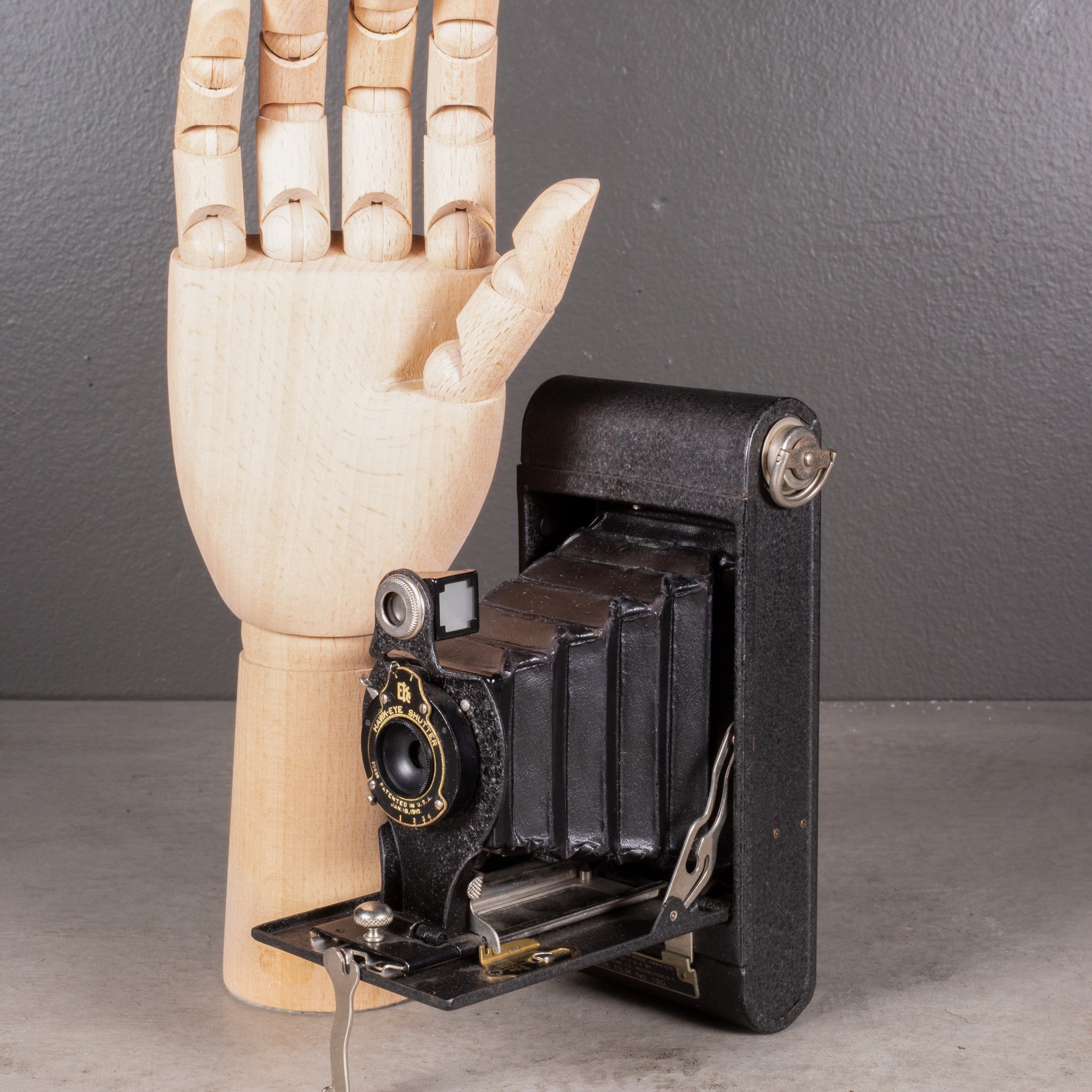 Antique Hawk-Eye Shutter Folding Camera c.1910 | S16 Home