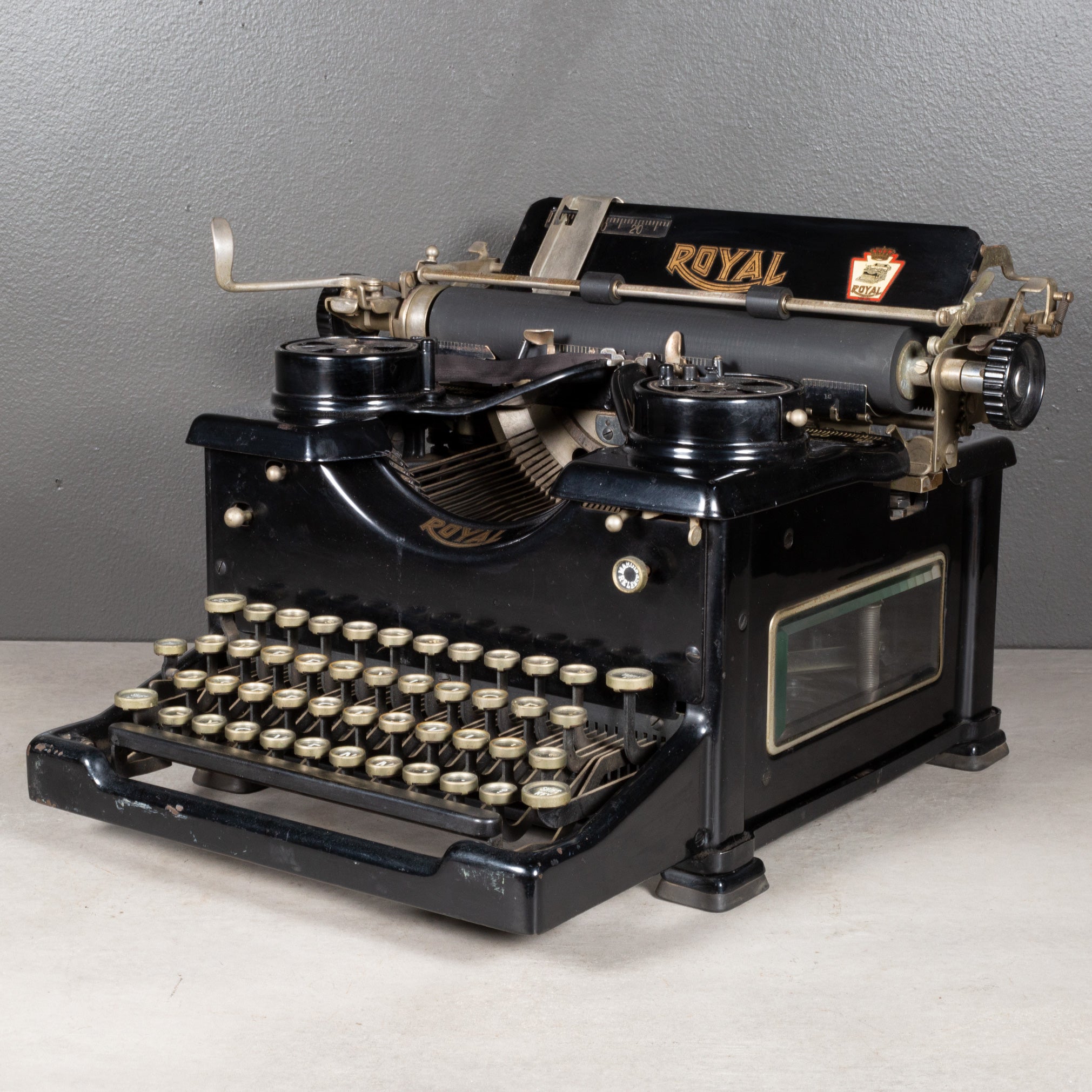 Antique Royal Standard Typewriter with Glass Panels c.1931 | S16 Home