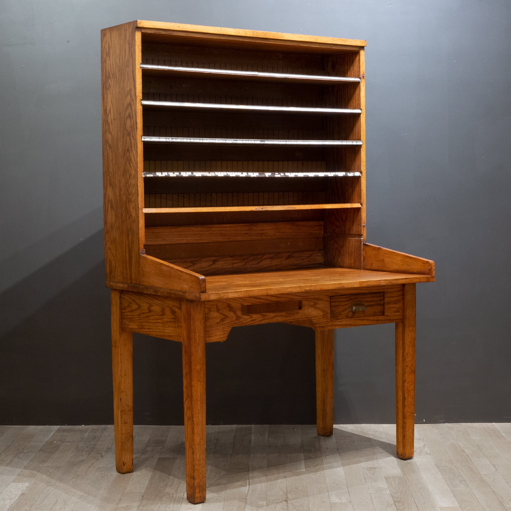 Antique Solid Oak Postal Desk c.1939 | S16 Home