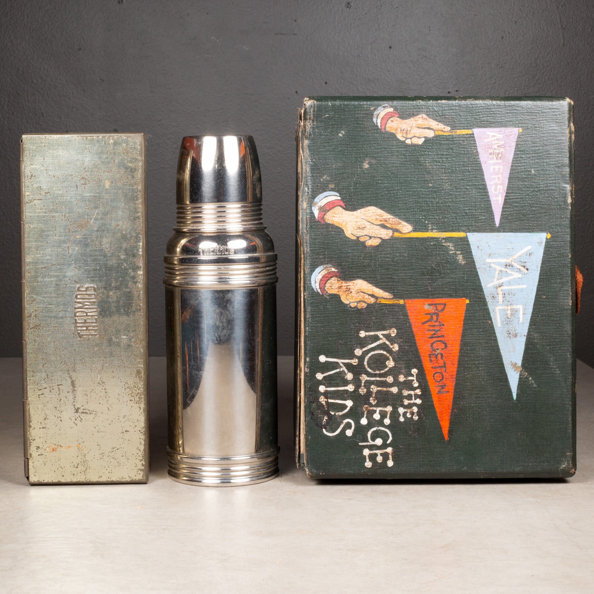 Antique Hand Painted Ivy League College Band Lunch Box c.1920 | S16 Home