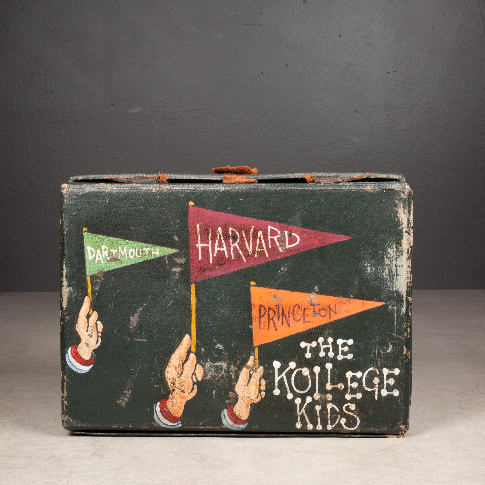 Antique Hand Painted Ivy League College Band Lunch Box c.1920 | S16 Home