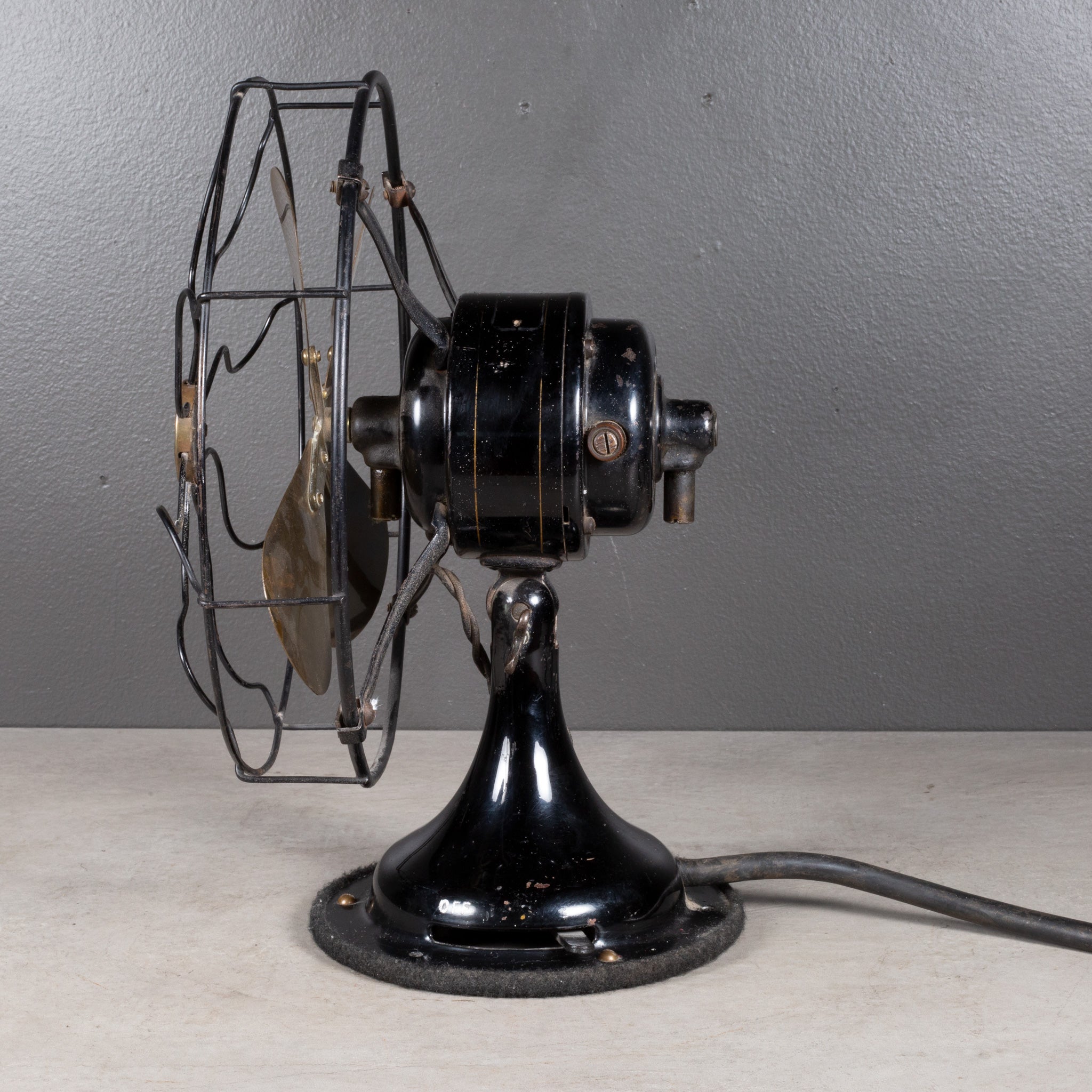 Vintage Cast Iron and Brass Emerson Electric Oscillating Fan c.1930 ...