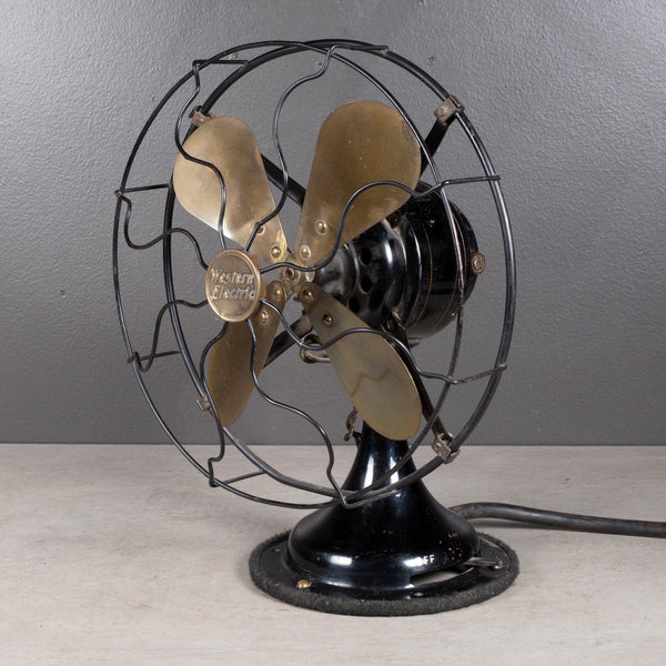 Vintage Cast Iron and Brass Emerson Electric Oscillating Fan c.1930 ...