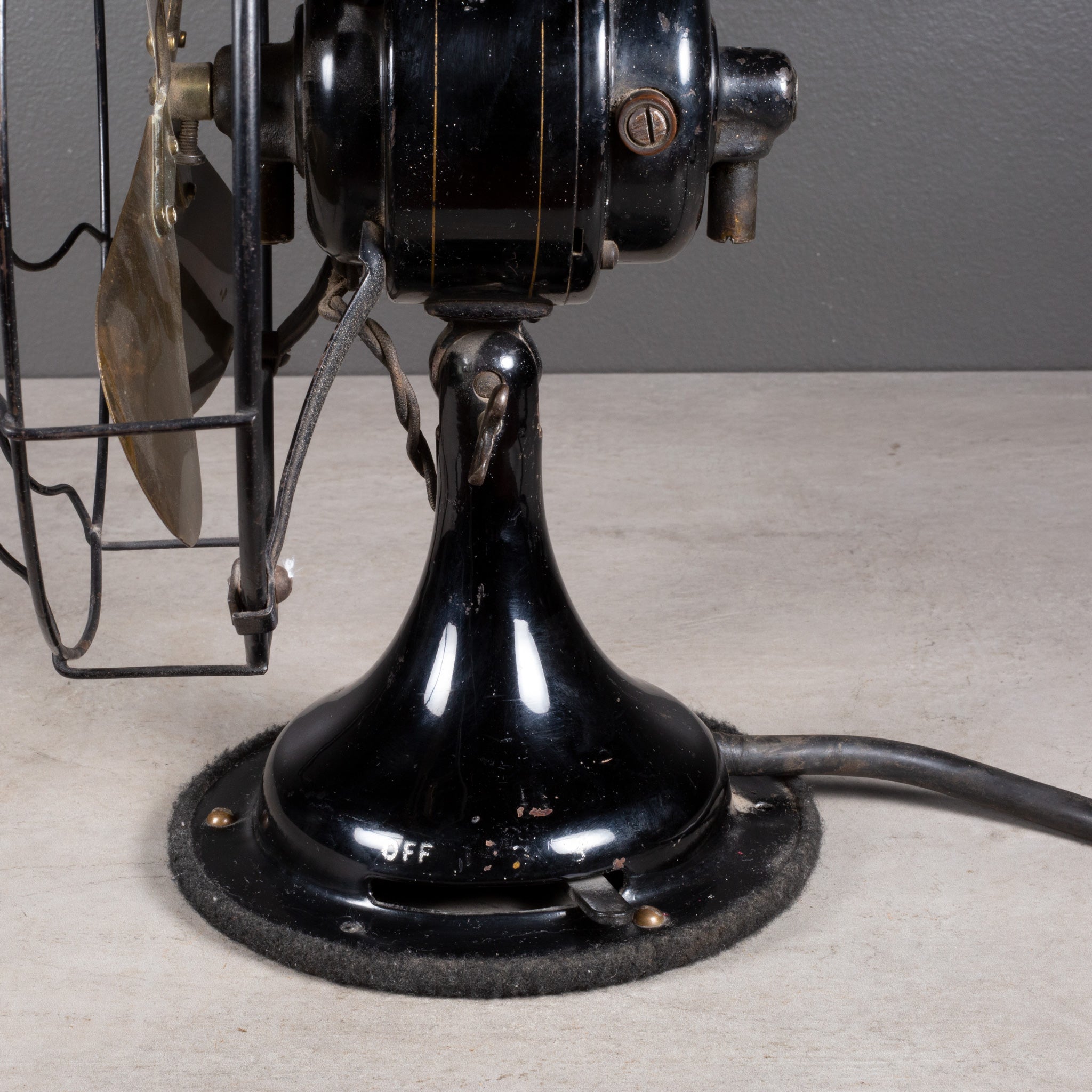 Vintage Cast Iron and Brass Emerson Electric Oscillating Fan c.1930 ...