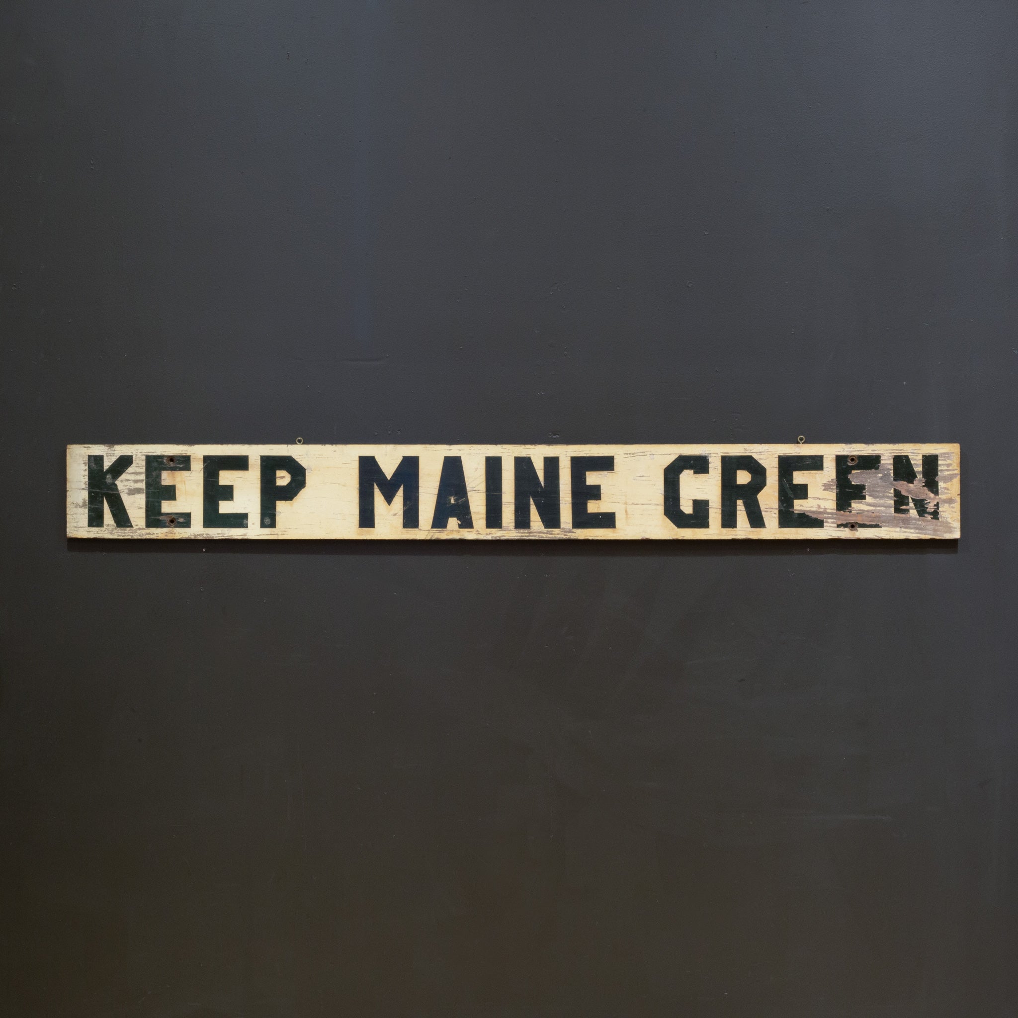 Antique Wooden "Keep Maine Green" Sign c.1940-1950 | S16 Home