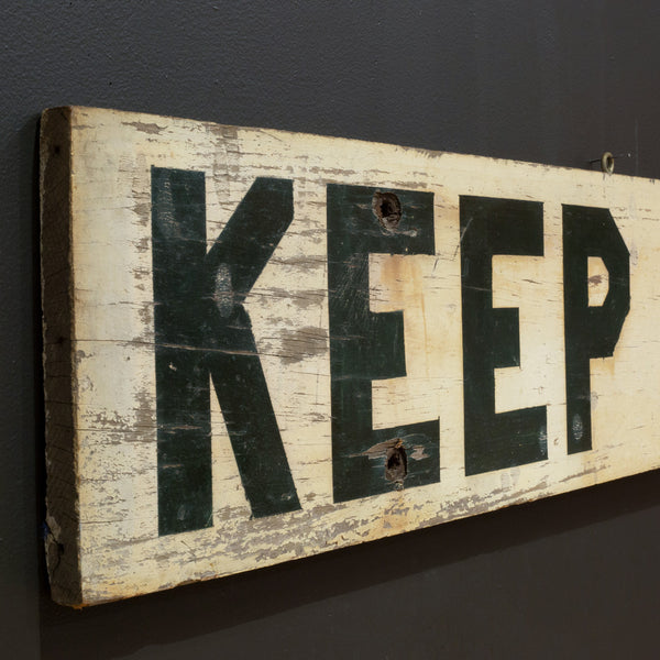 Antique Wooden "Keep Maine Green" Sign c.1940-1950 | S16 Home
