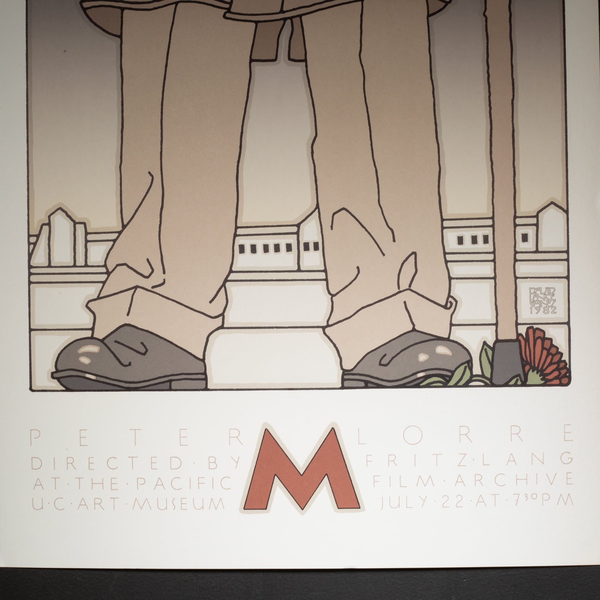 David Lance Goines for Peter Lorre "M" Poster 1982| S16 Home