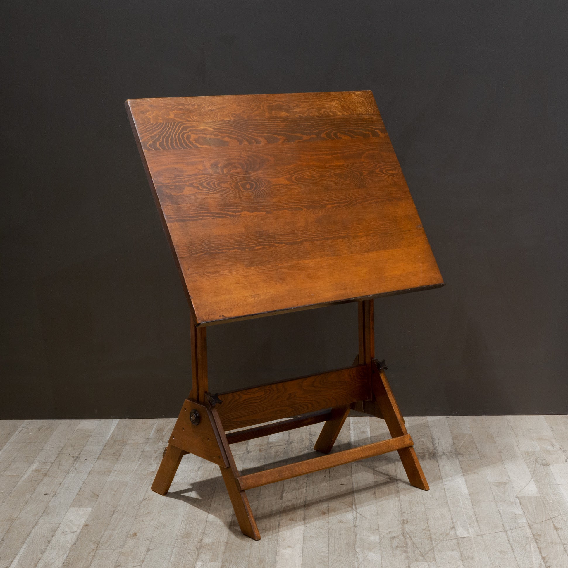 Antique Wood and Cast Iron Drafting Table c.1930 | S16 Home