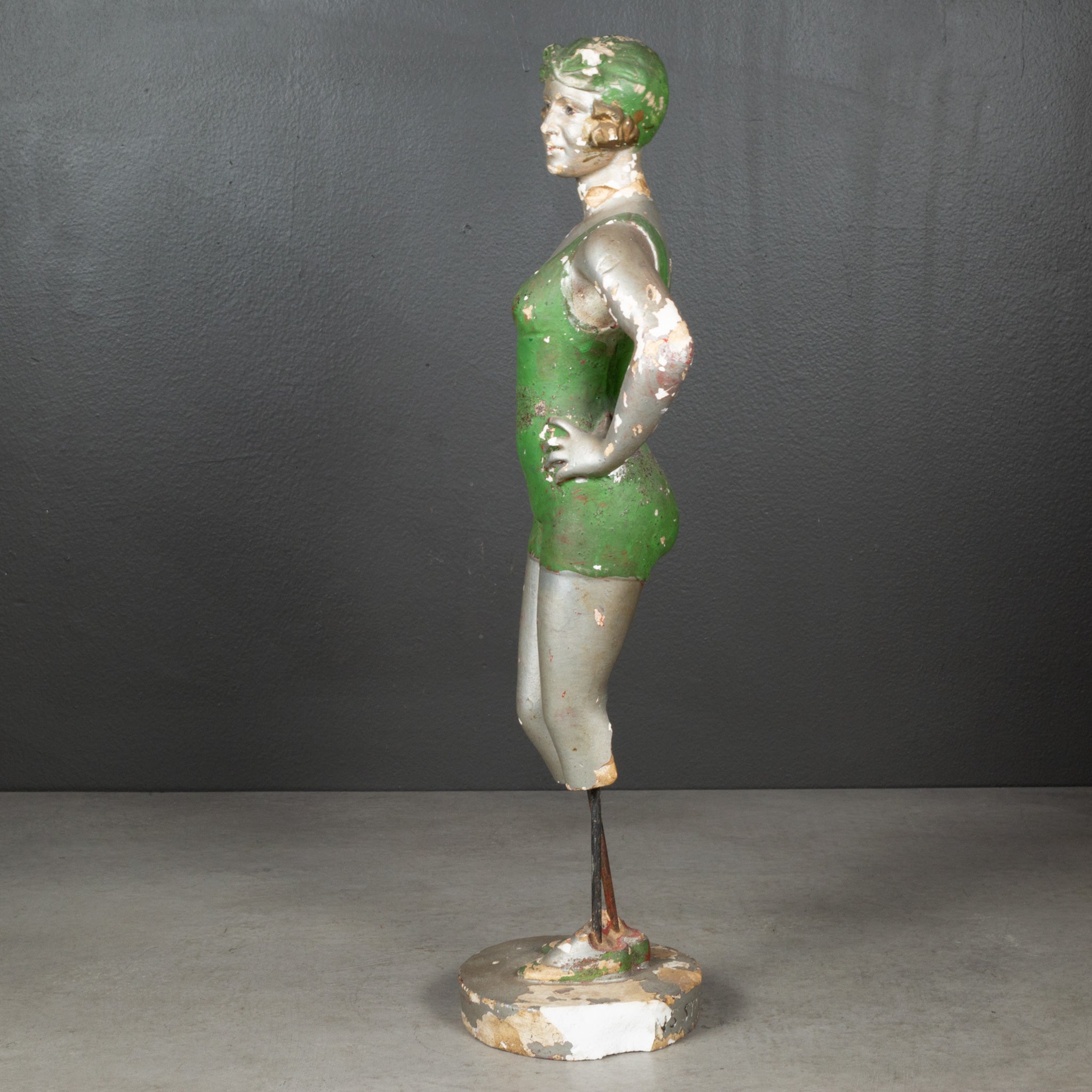 Early 20th c. Distressed Plaster Statue c.1920-1940 | S16 Home