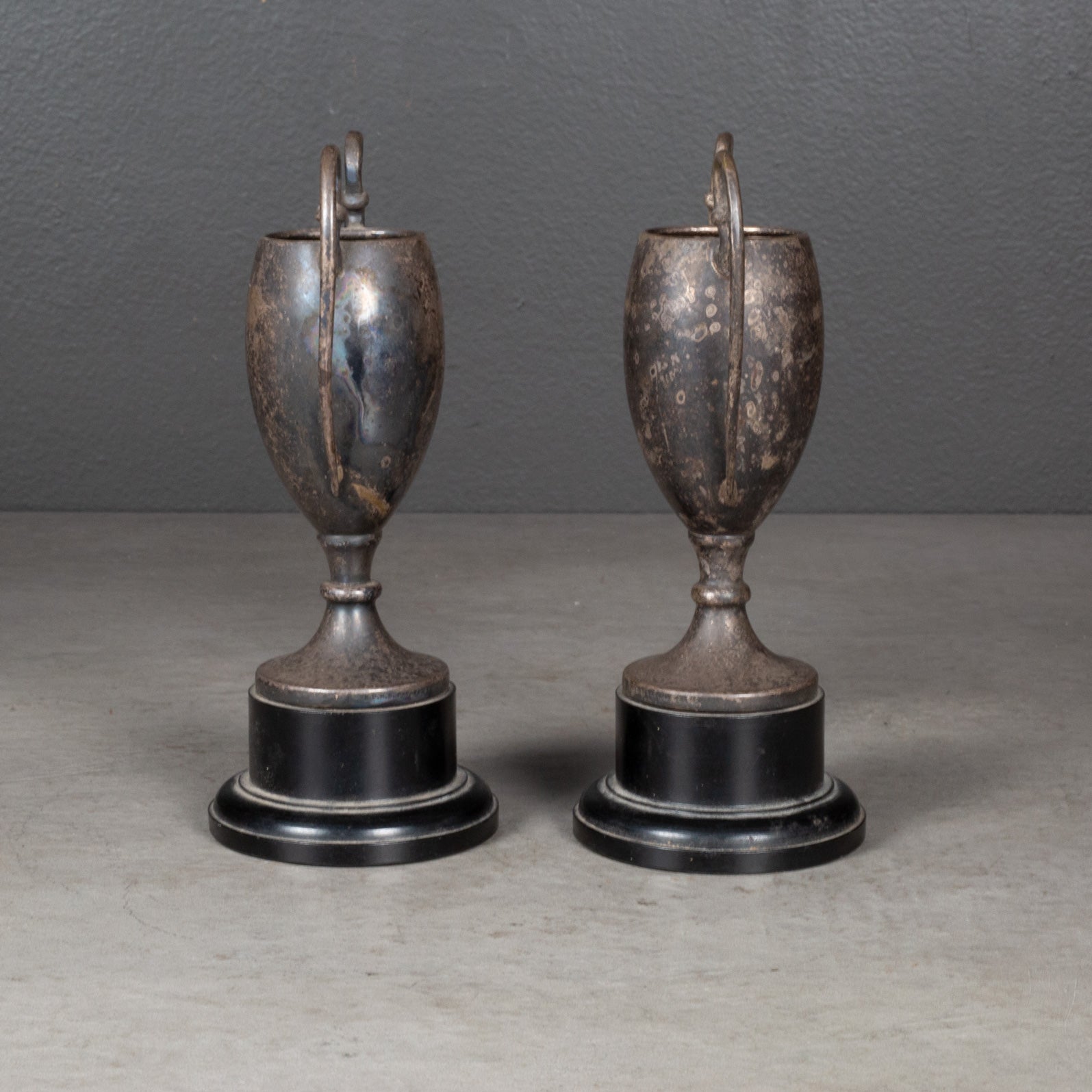 Pair of Antique Silver Plated Trophy c.1930 | S16 Home