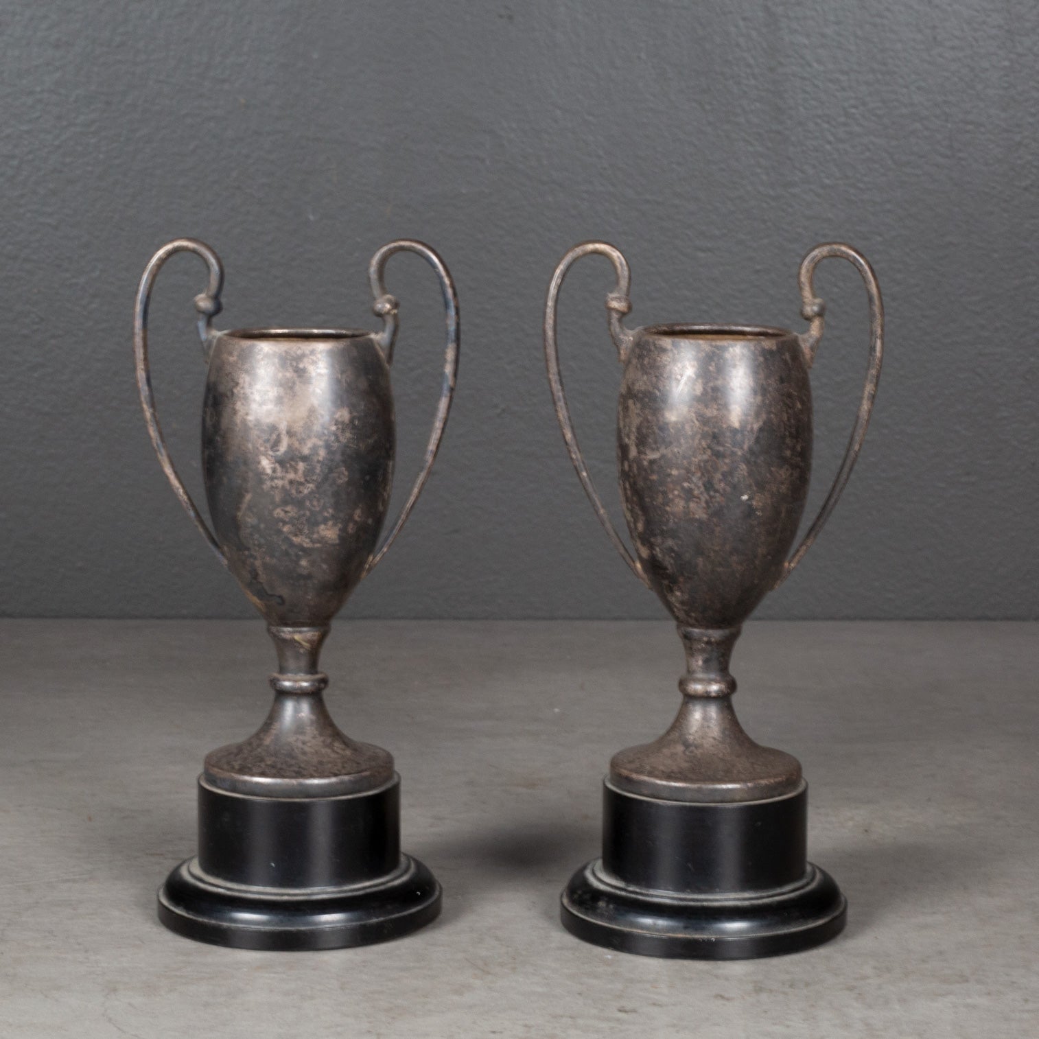 Pair of Antique Silver Plated Trophy c.1930 | S16 Home