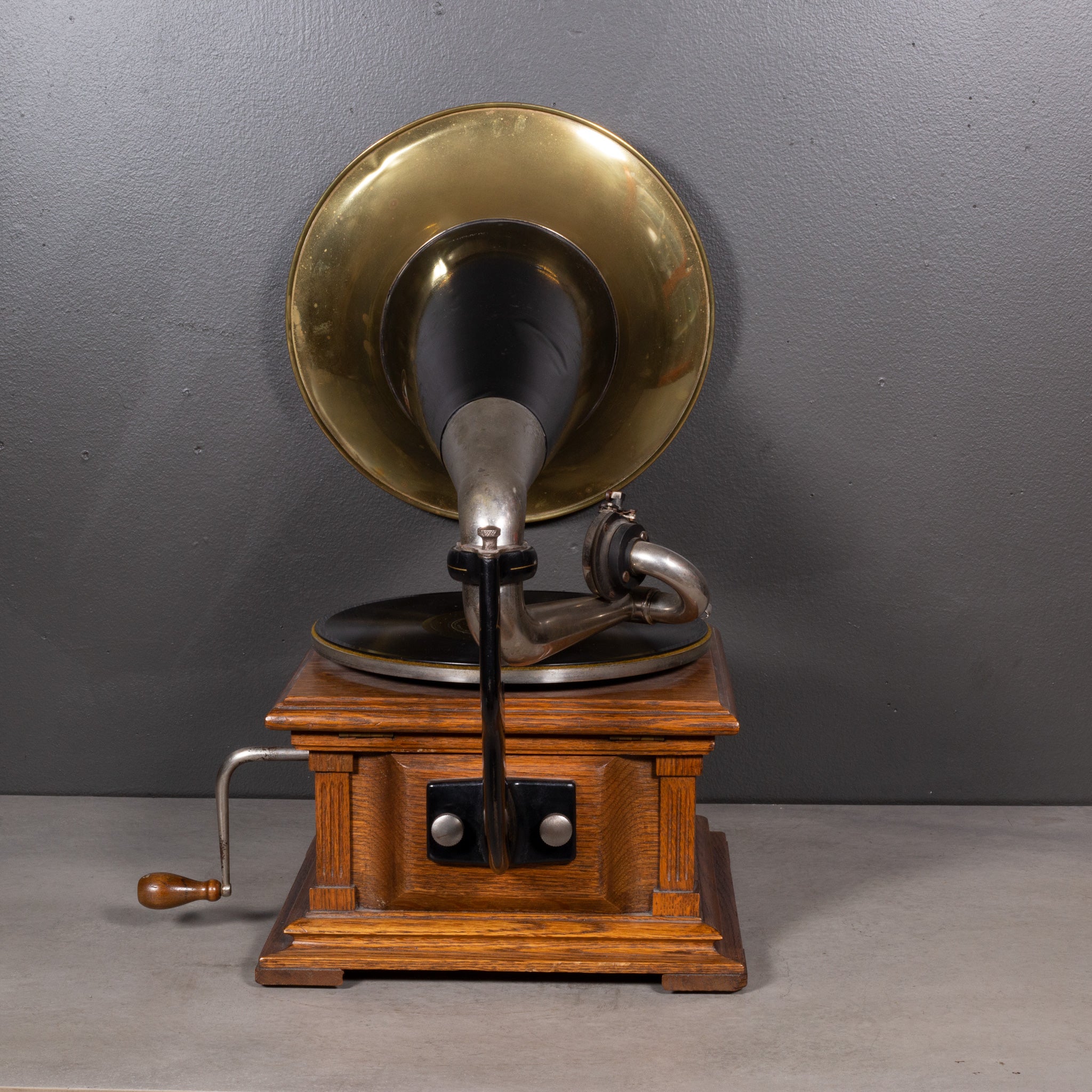 Antique Oak Victor Gramophone Talking Machine c.1910 | S16 Home