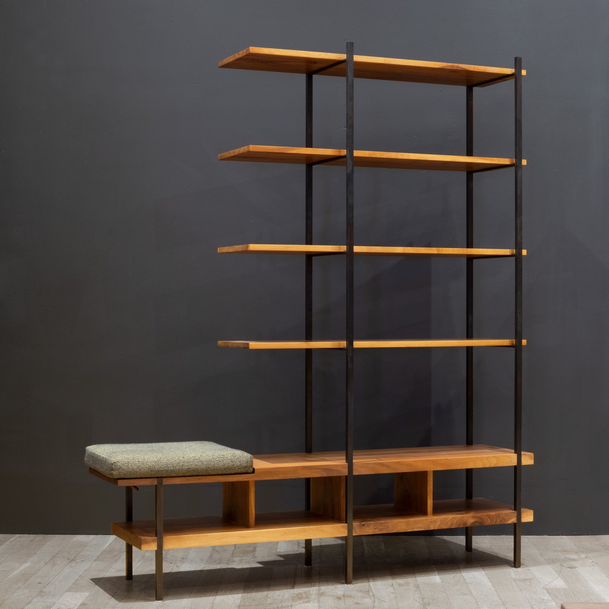 Bronze and Walnut Interval Bookshelf by Ahser Israelow | S16 Home