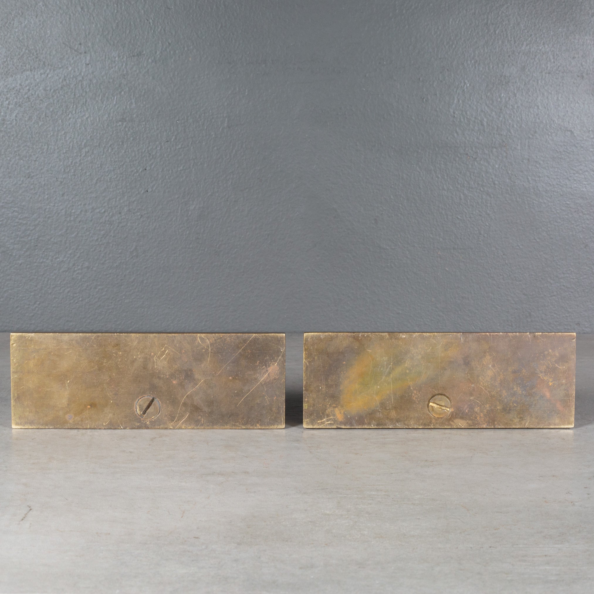 Mid-century Solid Bronze Gear Bookends c.1961 | S16 Home
