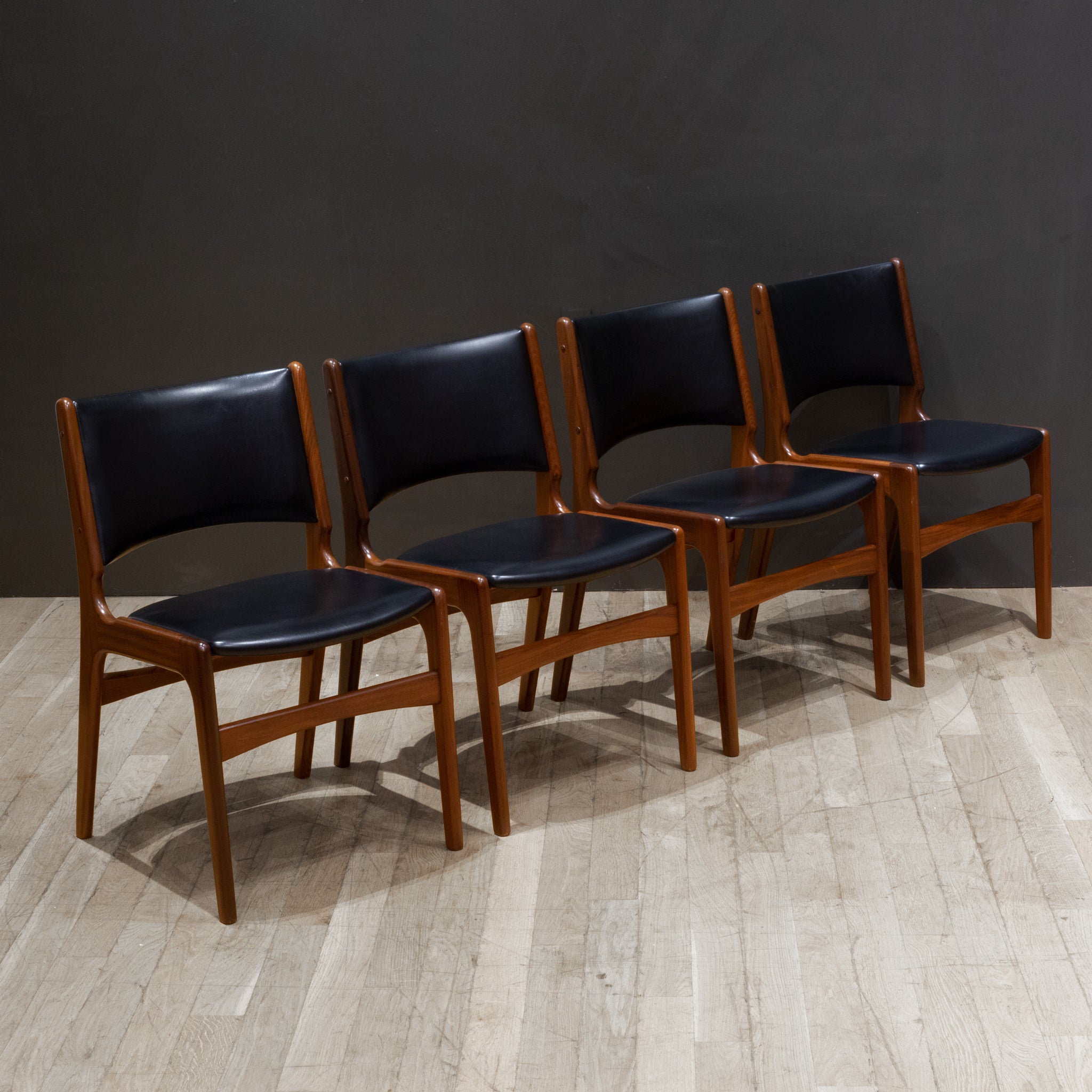 Mid-century Eric Buch for Povl Dinesen Teak Model 89 Dining Chairs c ...