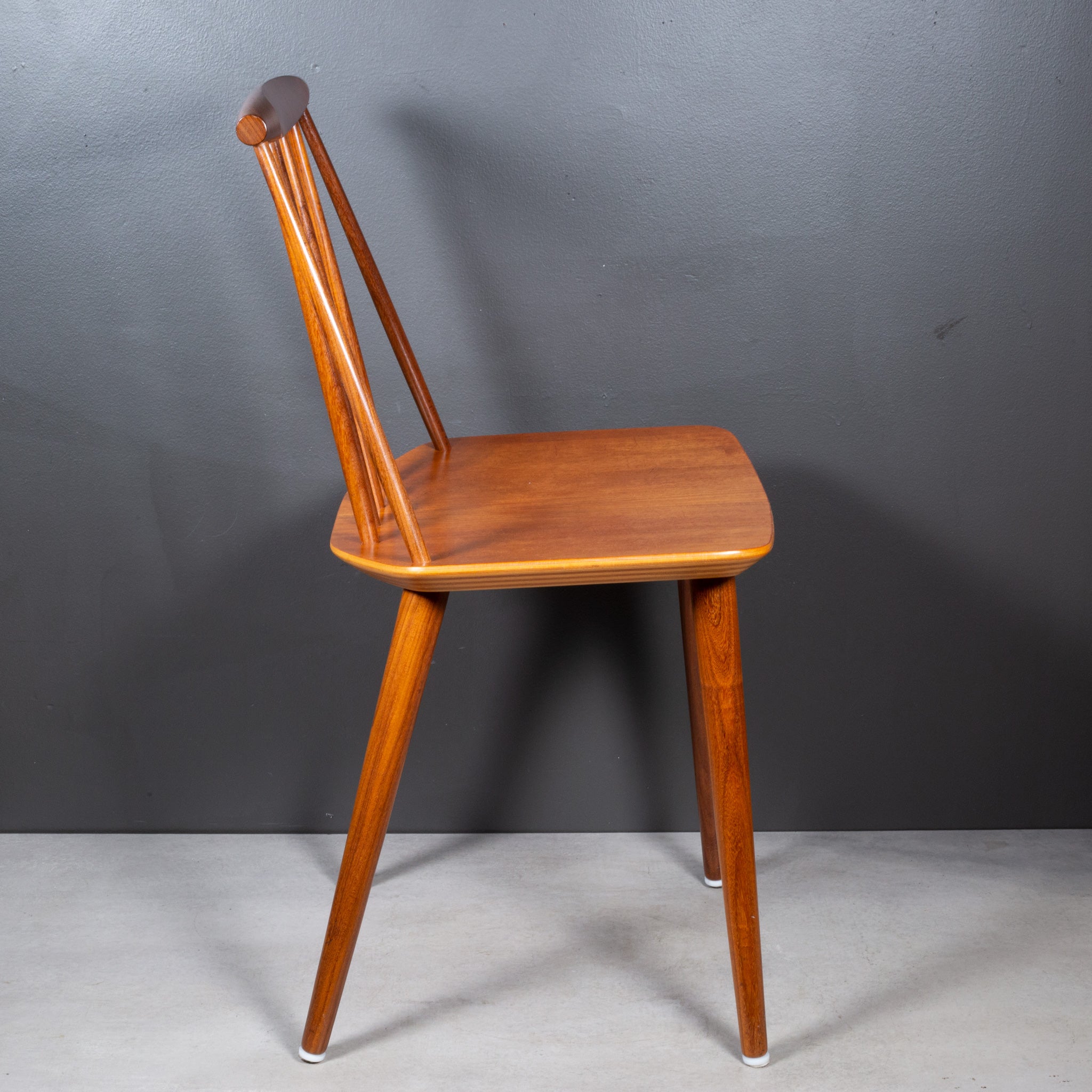 Mid-century Folke Palsson Model J77 "Farmhouse" Teak Dining Chairs c ...