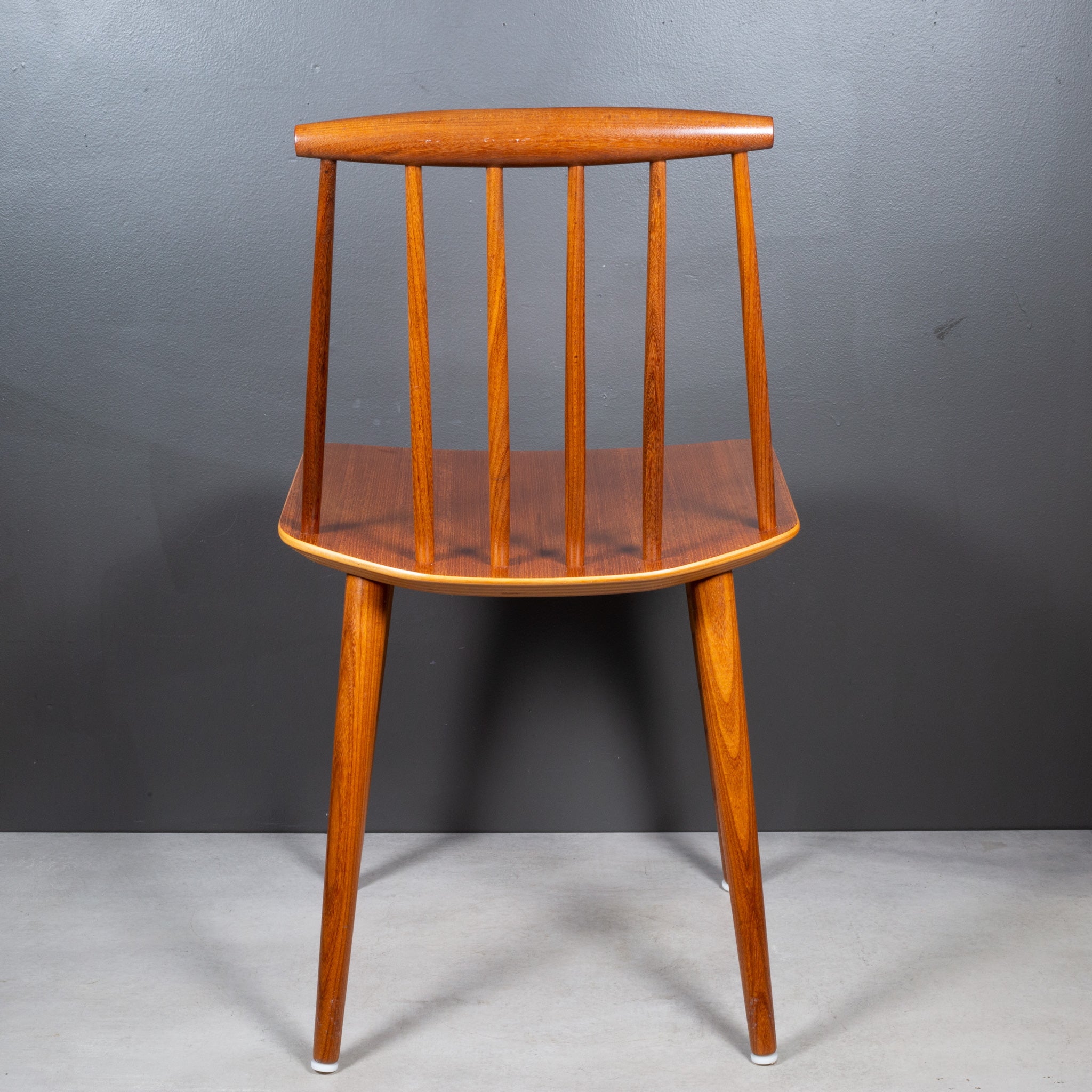 Mid-century Folke Palsson Model J77 "Farmhouse" Teak Dining Chairs c ...