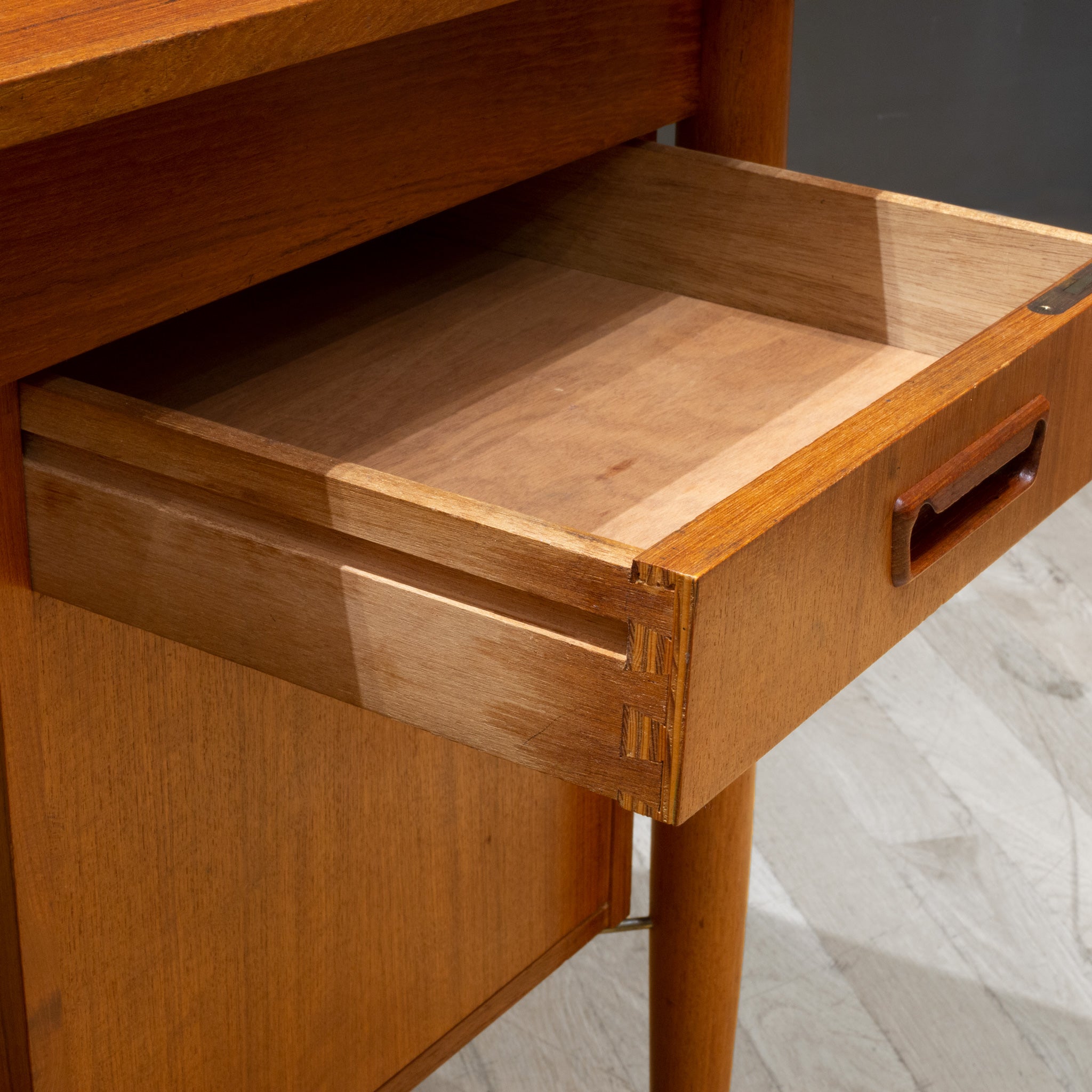 Mid-century Teak Expandable Desk and Chair by Gunnar Nielsen Tibergaard ...
