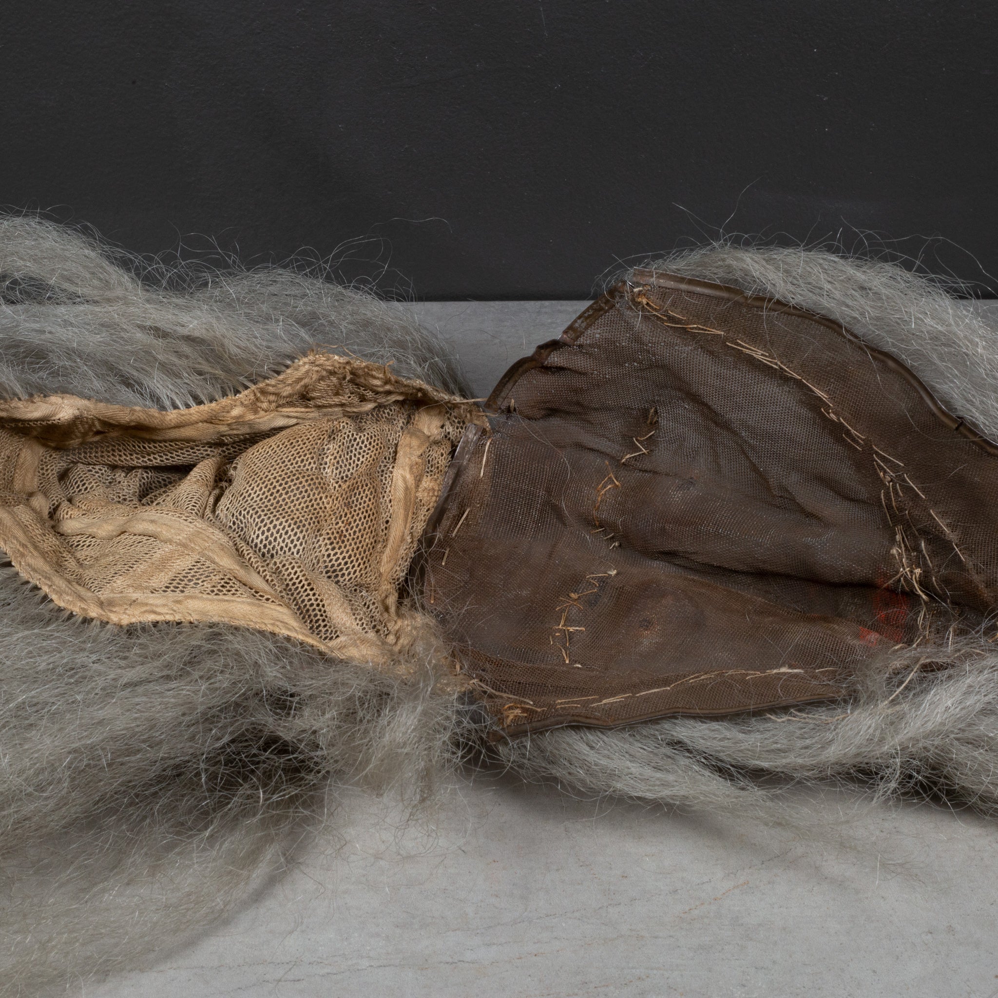 Antique Odd Fellows Ceremonial Mask with Hair and Bear c.1900 | S16 Home