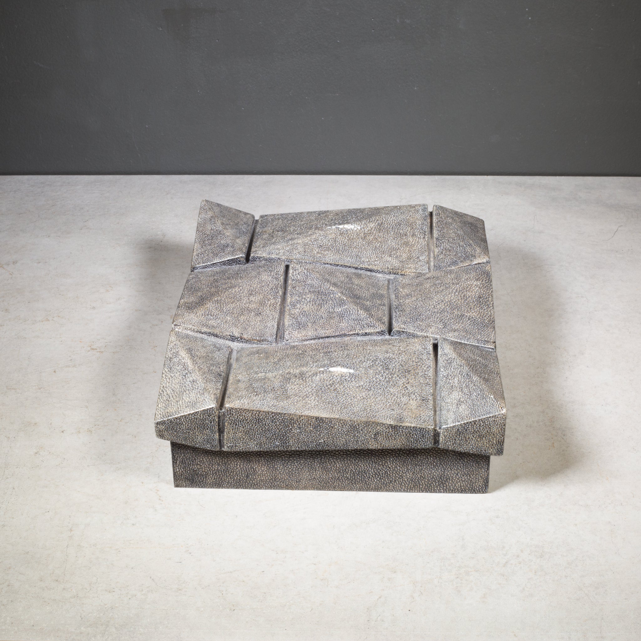 R & Y Augousti Shagreen Decorative Rhombas Box | S16 Home