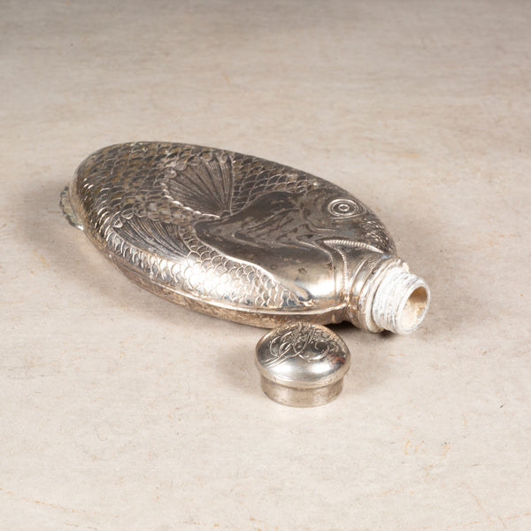 Vintage Towle Silver Plated Fish Flask | S16 Home