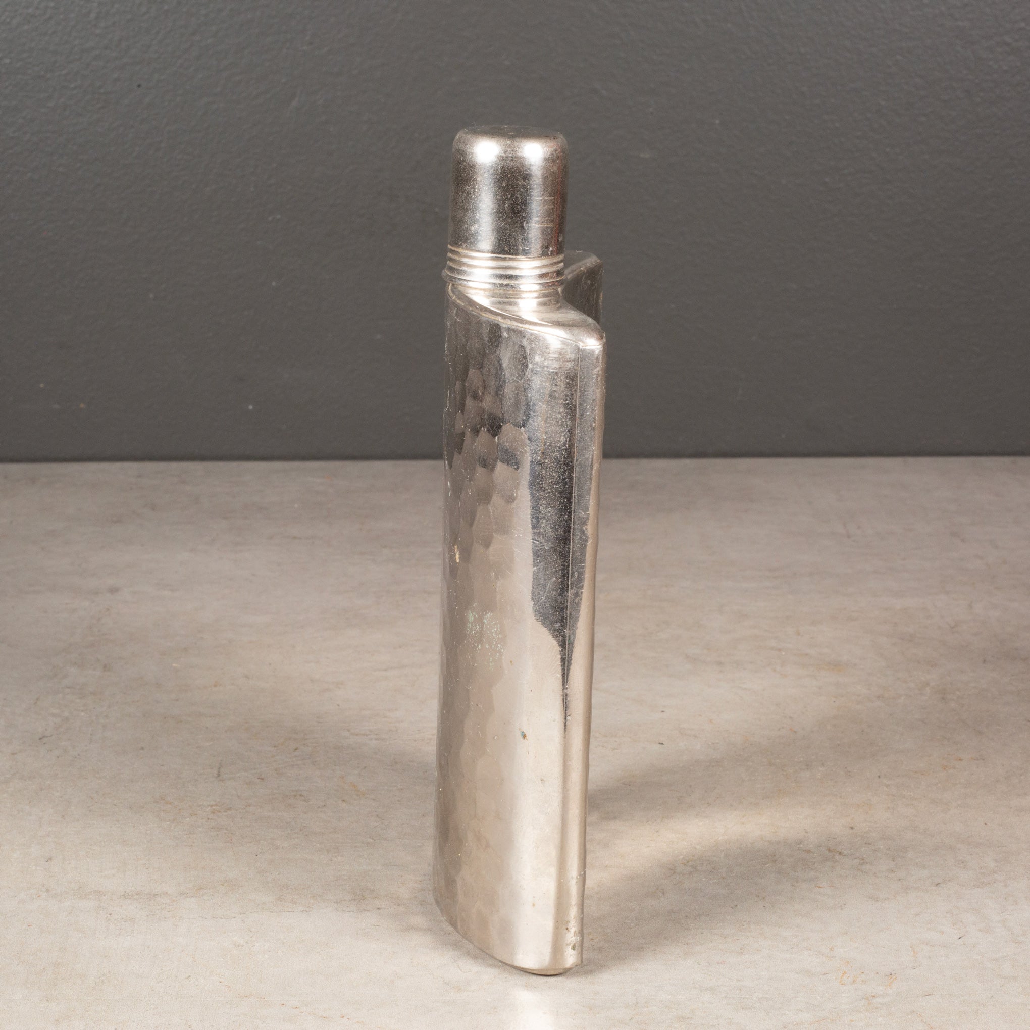 West German Hammered Flip Top Flask c.1940 | S16 Home