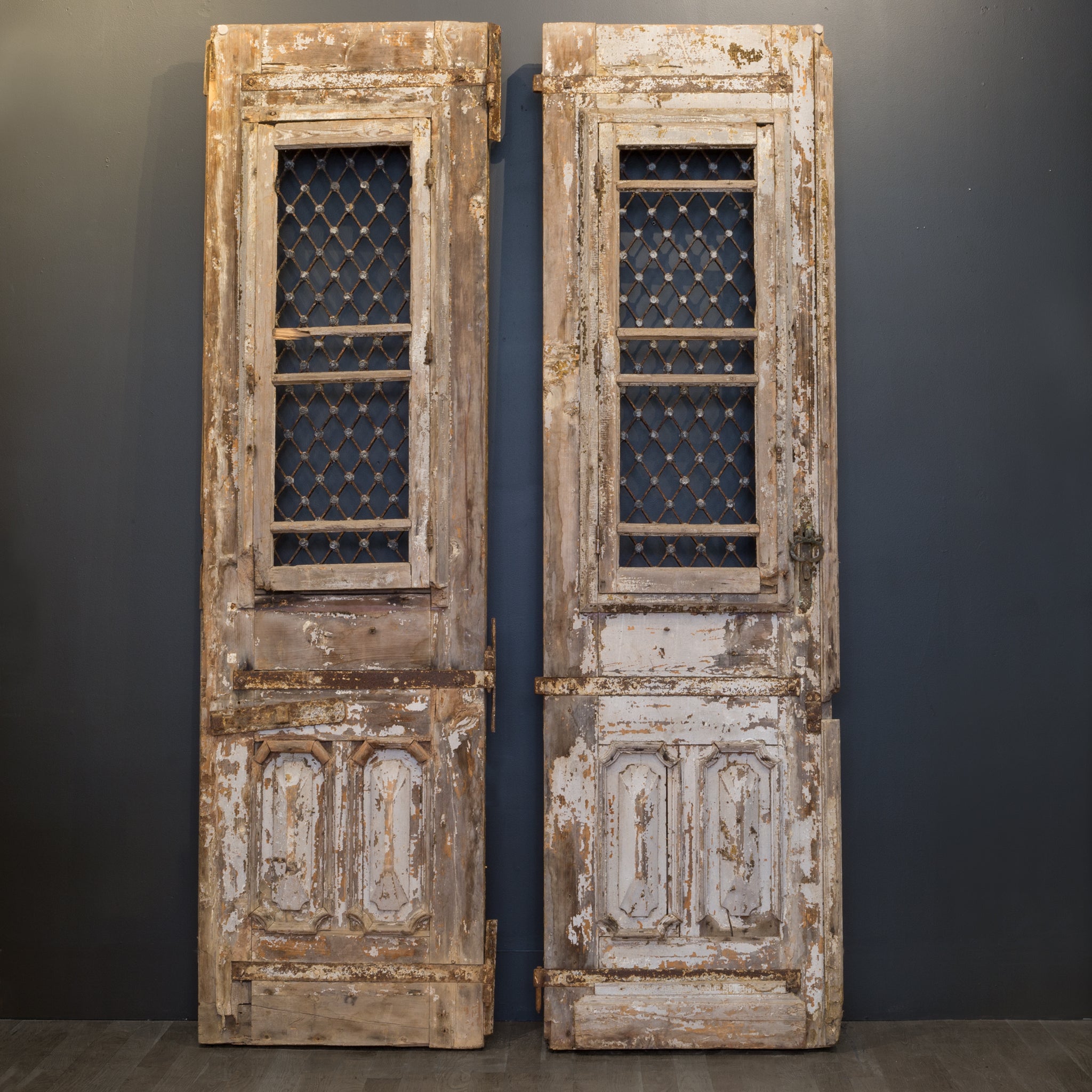 Antique 17th c. Wood and Bronze Italian Doors c. 1610 | S16 Home