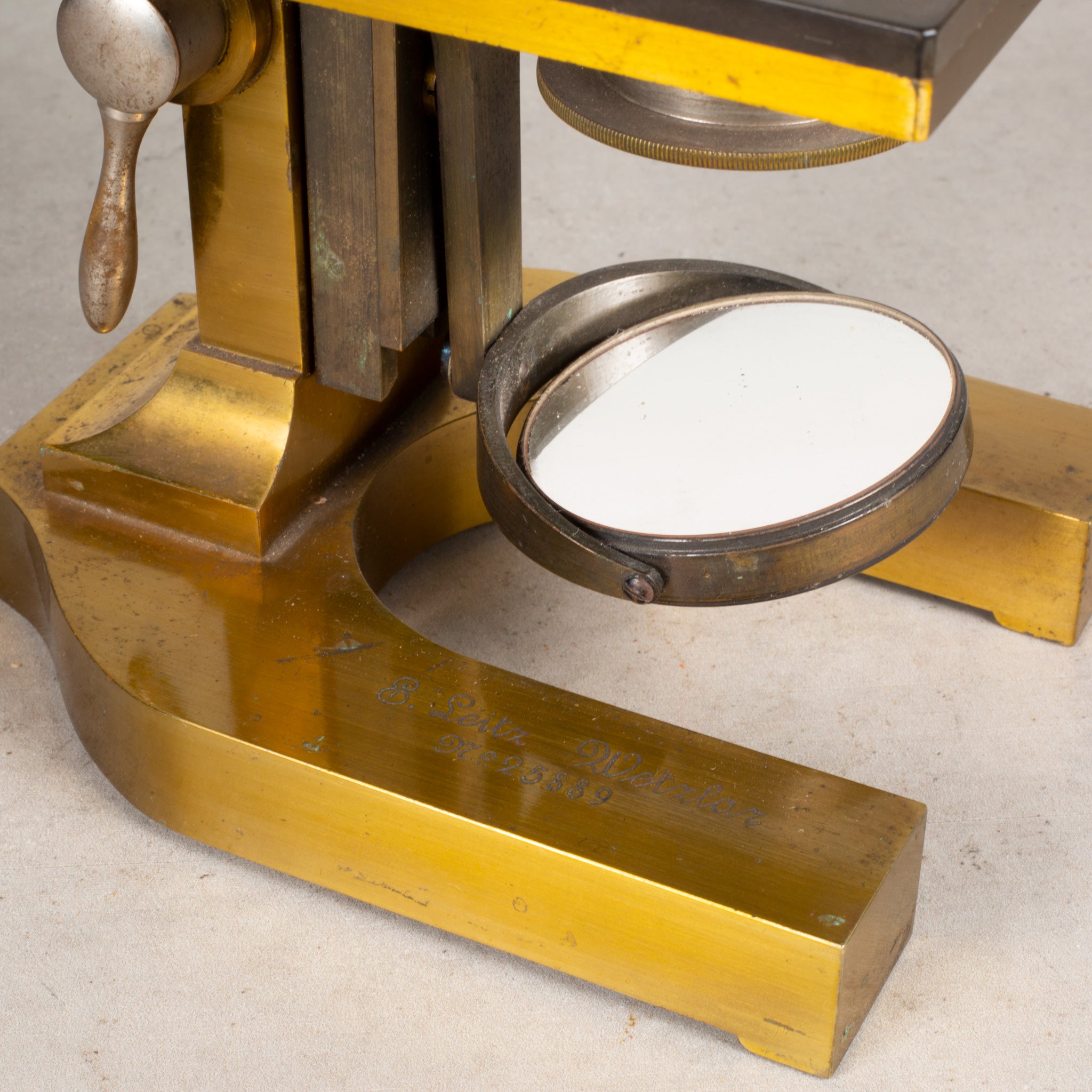 19th c. E. Leitz Wetzlar Brass Microscope and Case c.1892 | S16 Home
