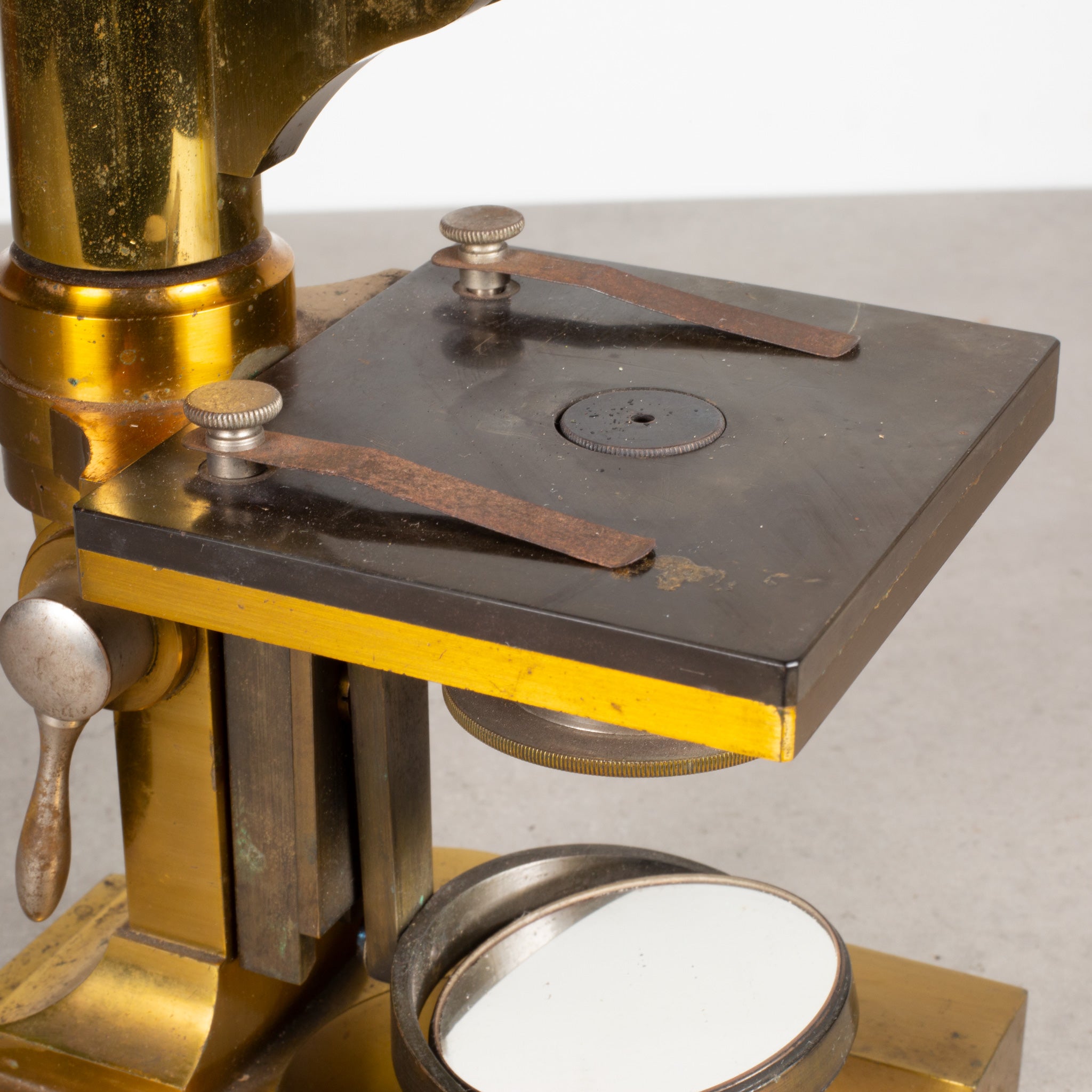 19th c. E. Leitz Wetzlar Brass Microscope and Case c.1892 | S16 Home