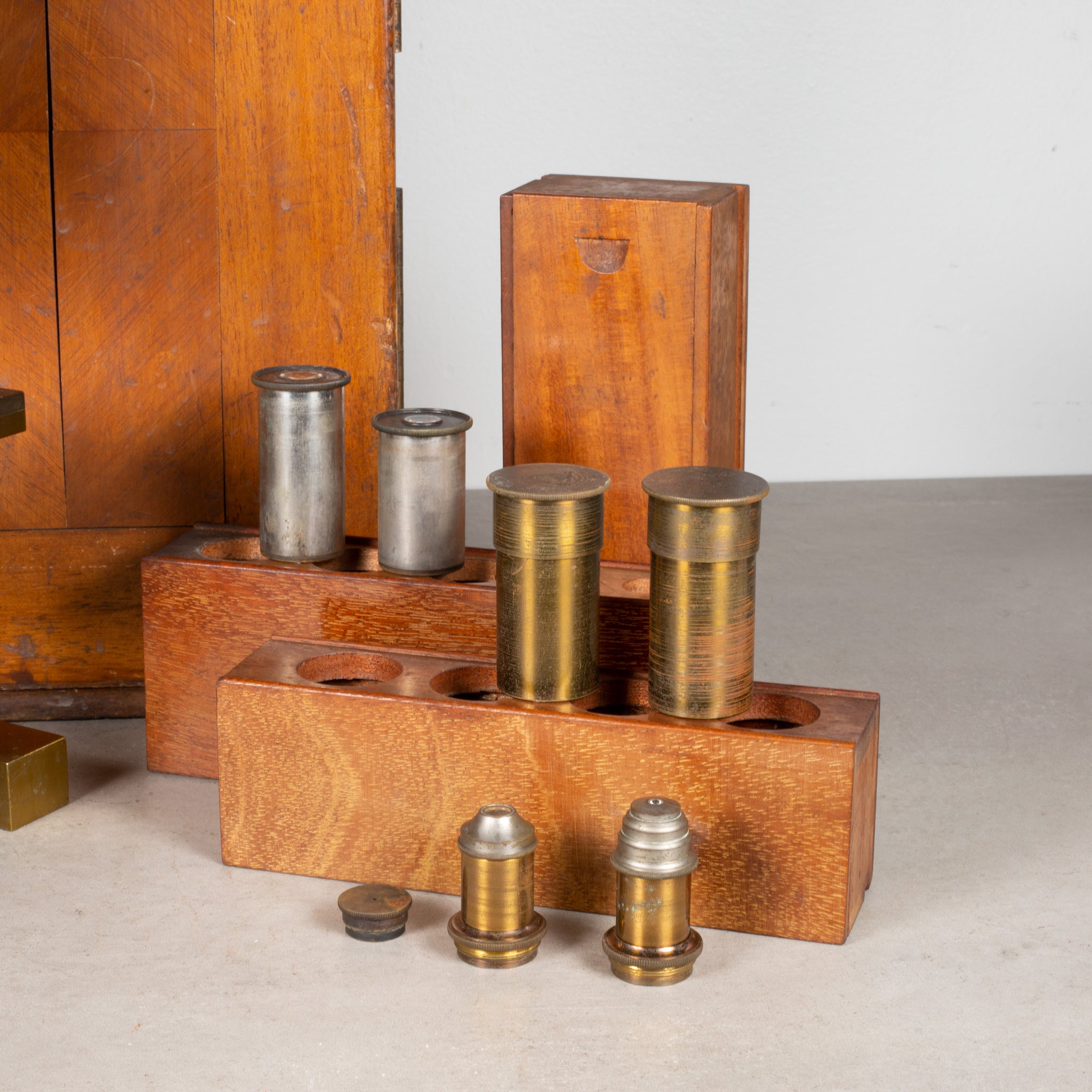 19th c. E. Leitz Wetzlar Brass Microscope and Case c.1892 | S16 Home