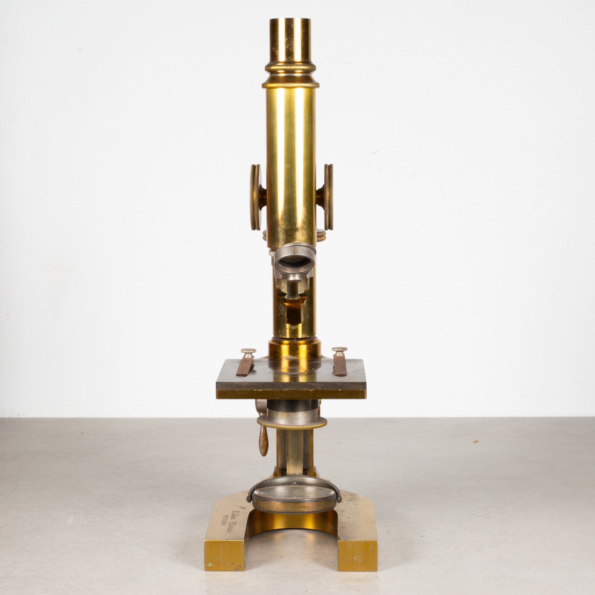 19th c. E. Leitz Wetzlar Brass Microscope and Case c.1892 | S16 Home