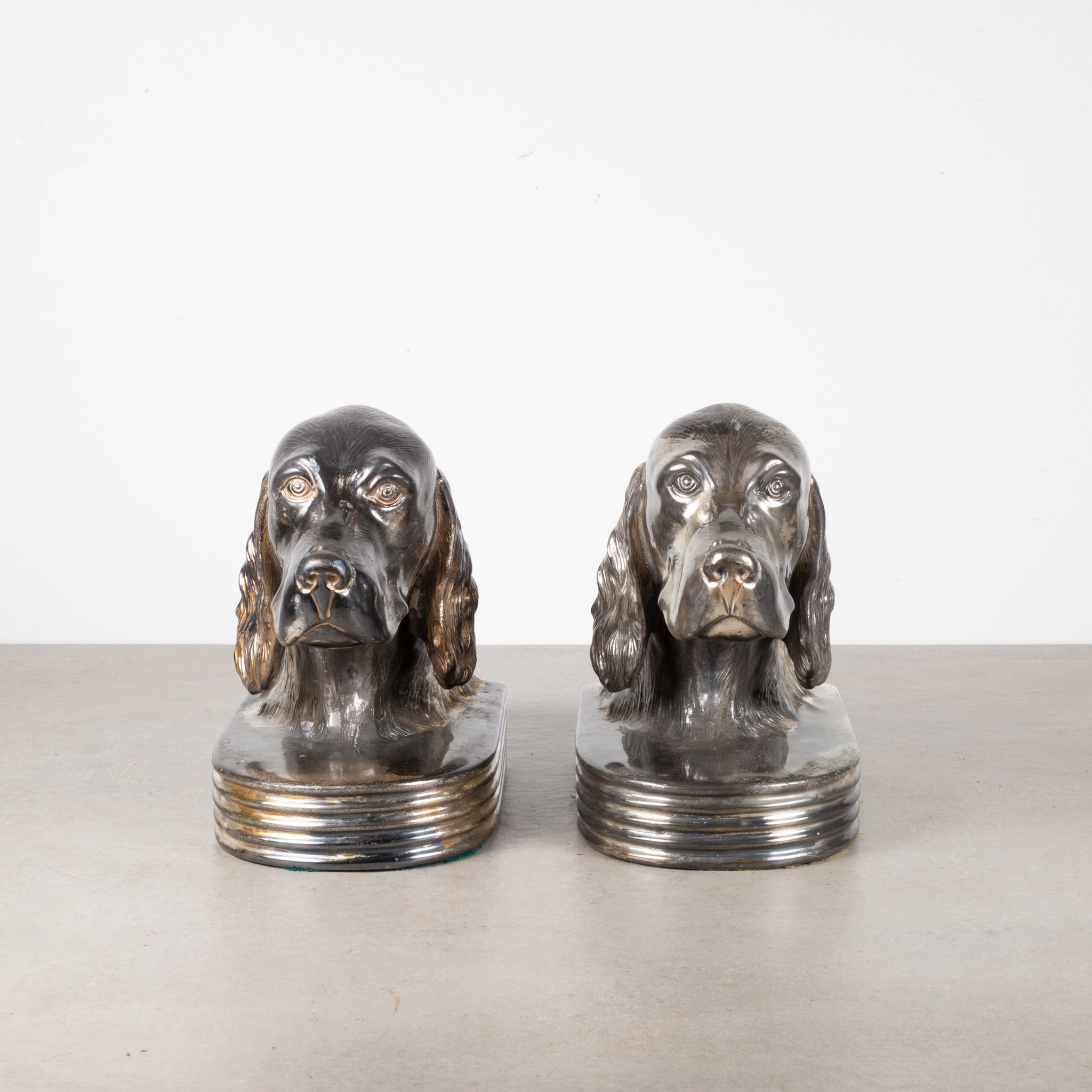 Art Deco Jennings Brothers Pointer Dog Bookends c.1920 | S16 Home
