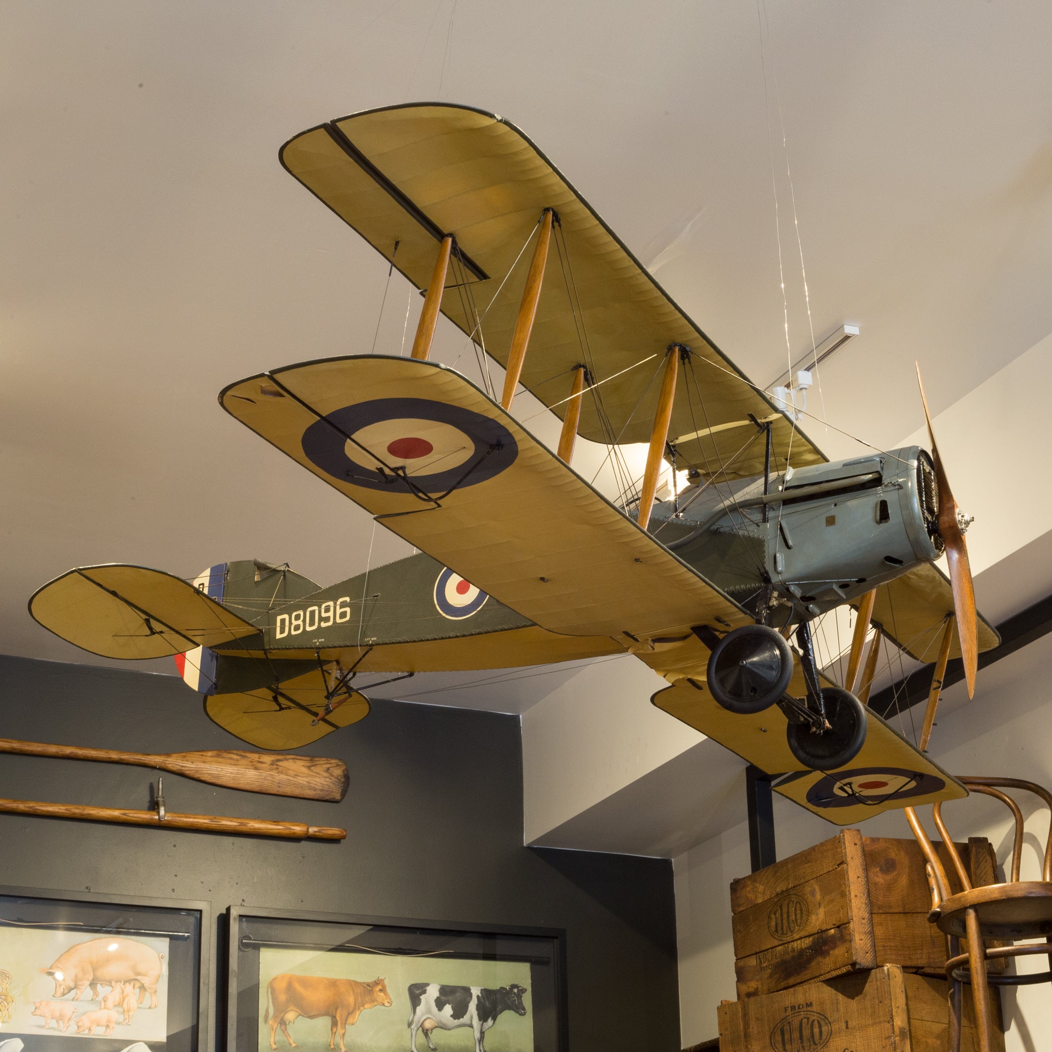 Large Hand Made Replica Bristol F.2b Fighter Model Airplane c.1930 ...