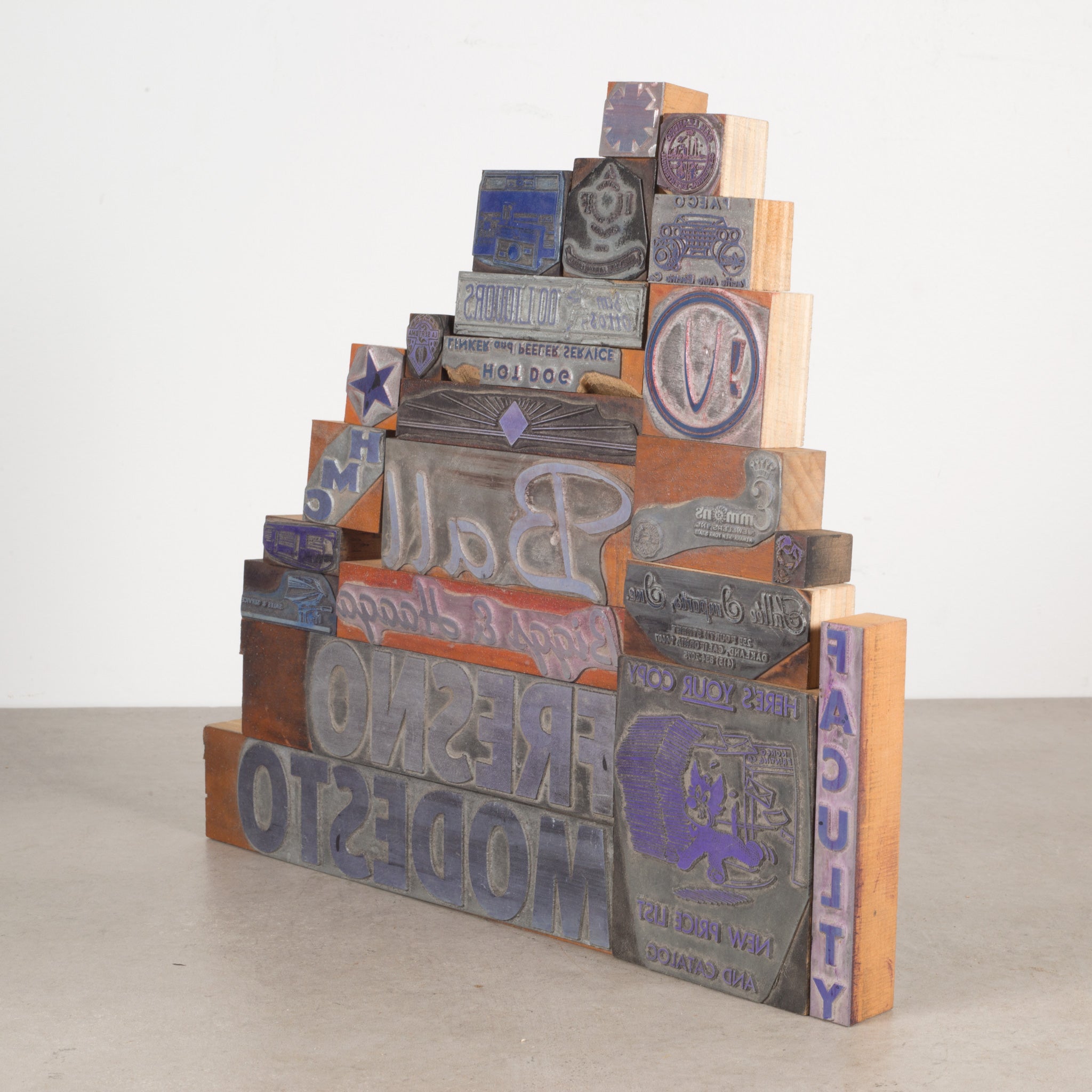 Collection of Typeset Advertising Print Blocks c.1940 | S16 Home