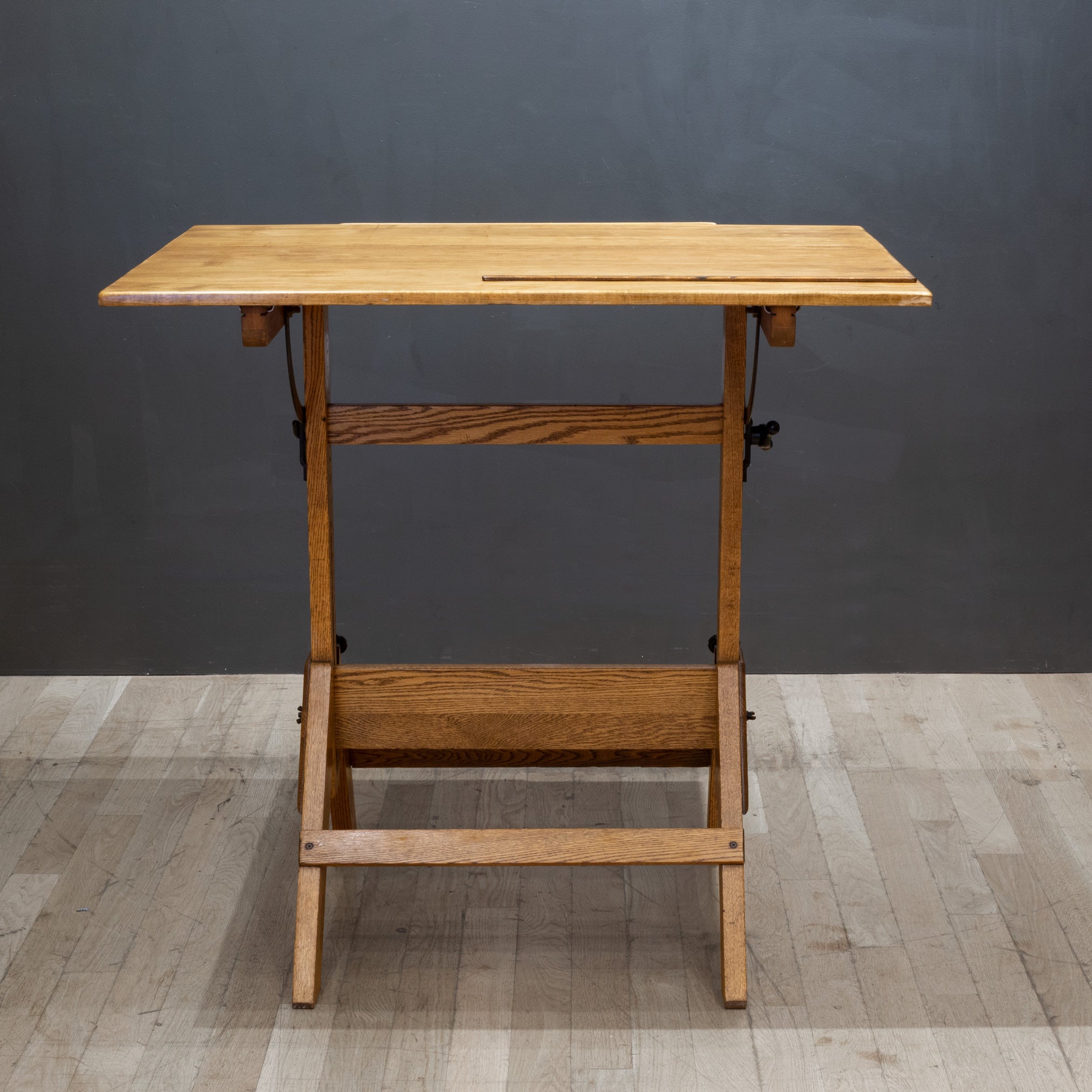 Adjustable Cast Iron and Wood Drafting Table c.1940-1950 | S16 Home