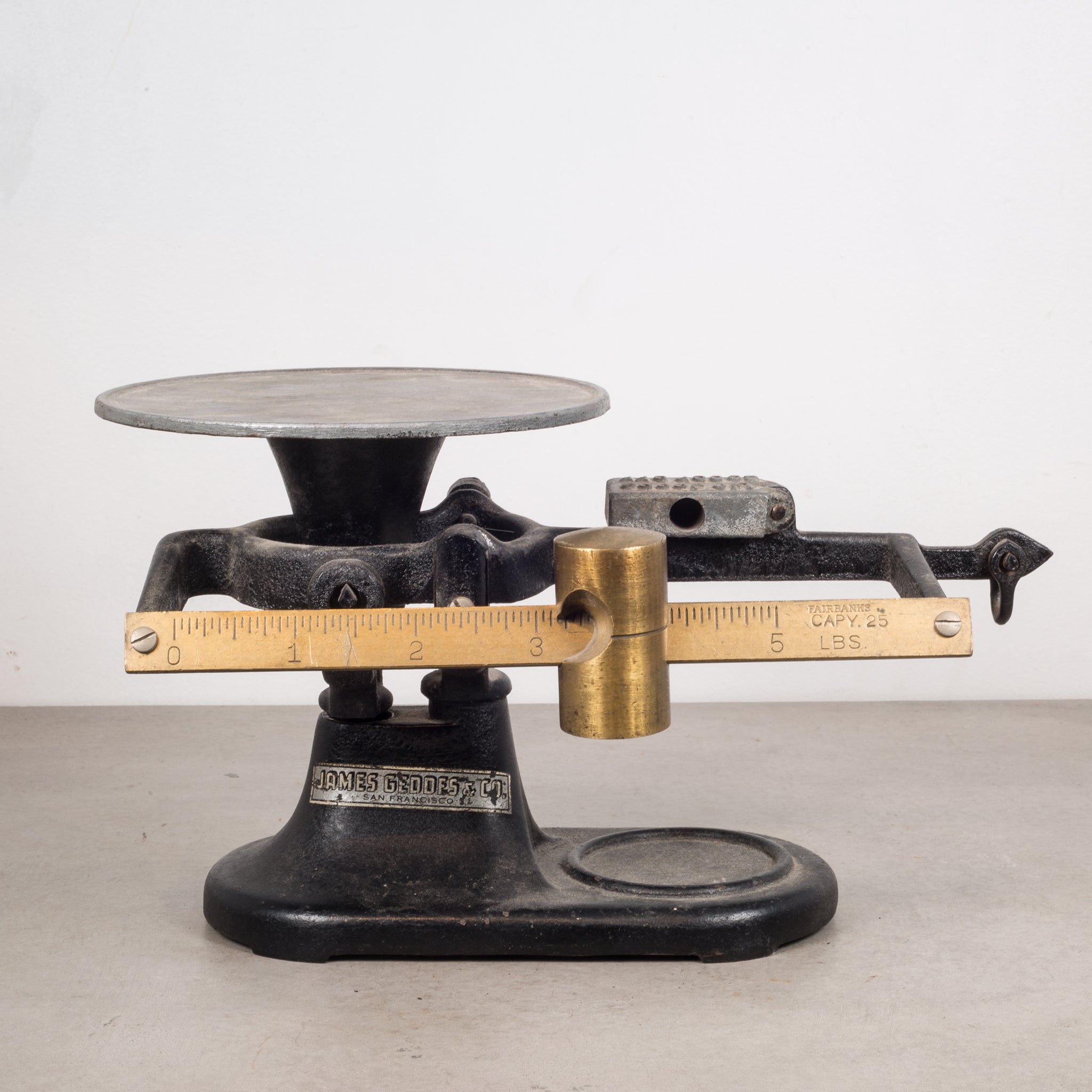 Antique Brass and Cast Iron Balance Scale c.1930 | S16 Home