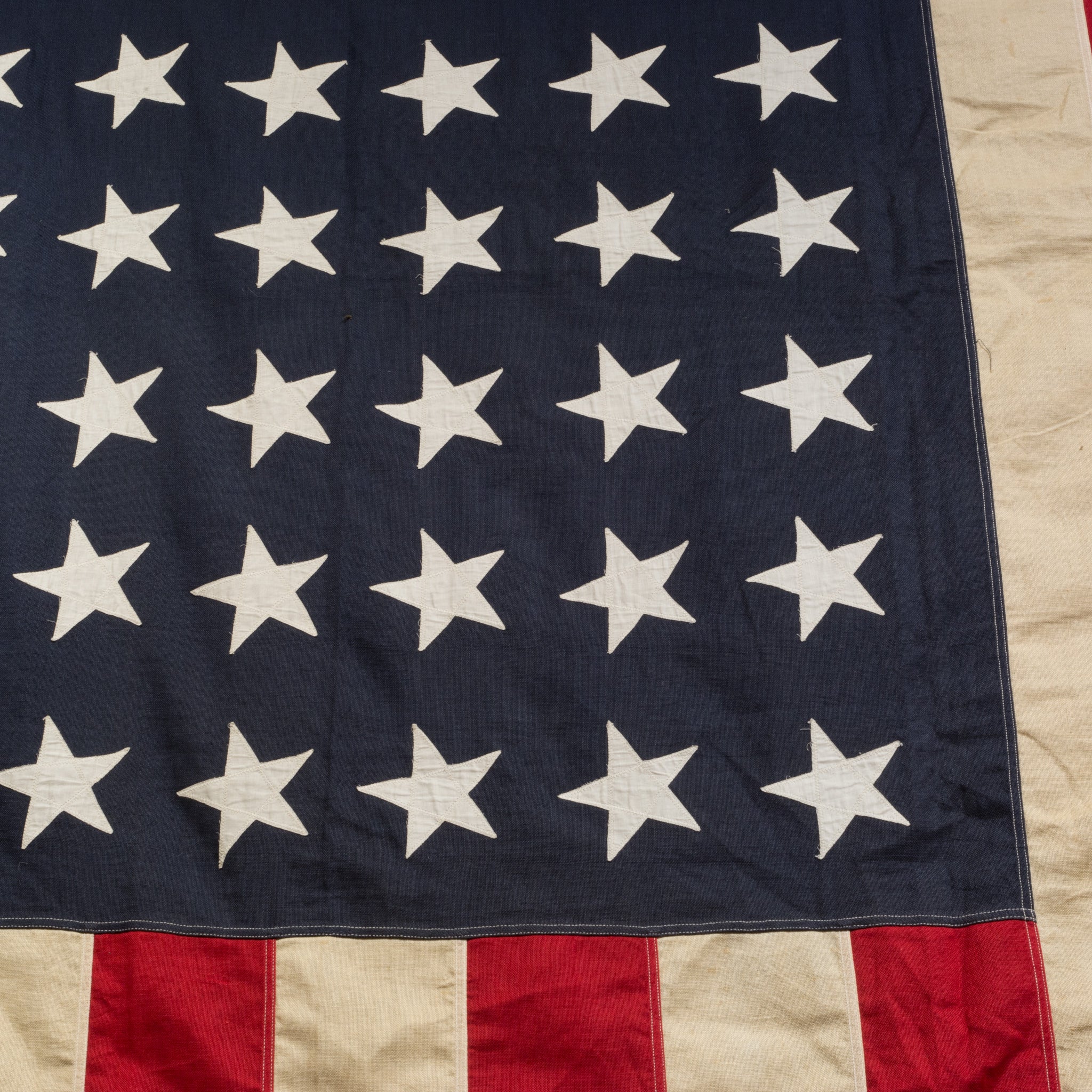 Early 20th c. Monumental American Flag with 48 Stars c.1940-1950 | S16 Home