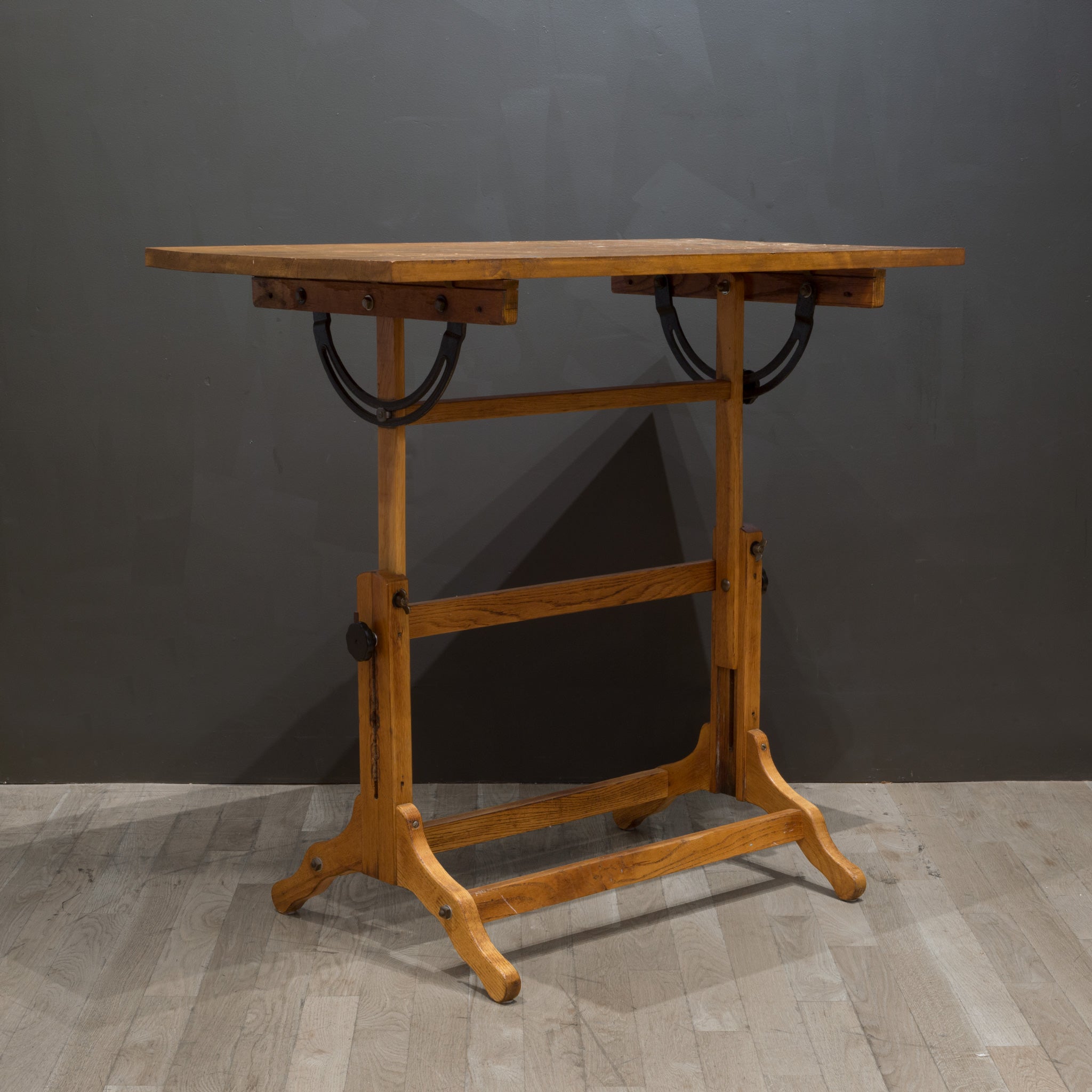 Antique Adjustable Wood Drafting Table c.1940 | S16 Home