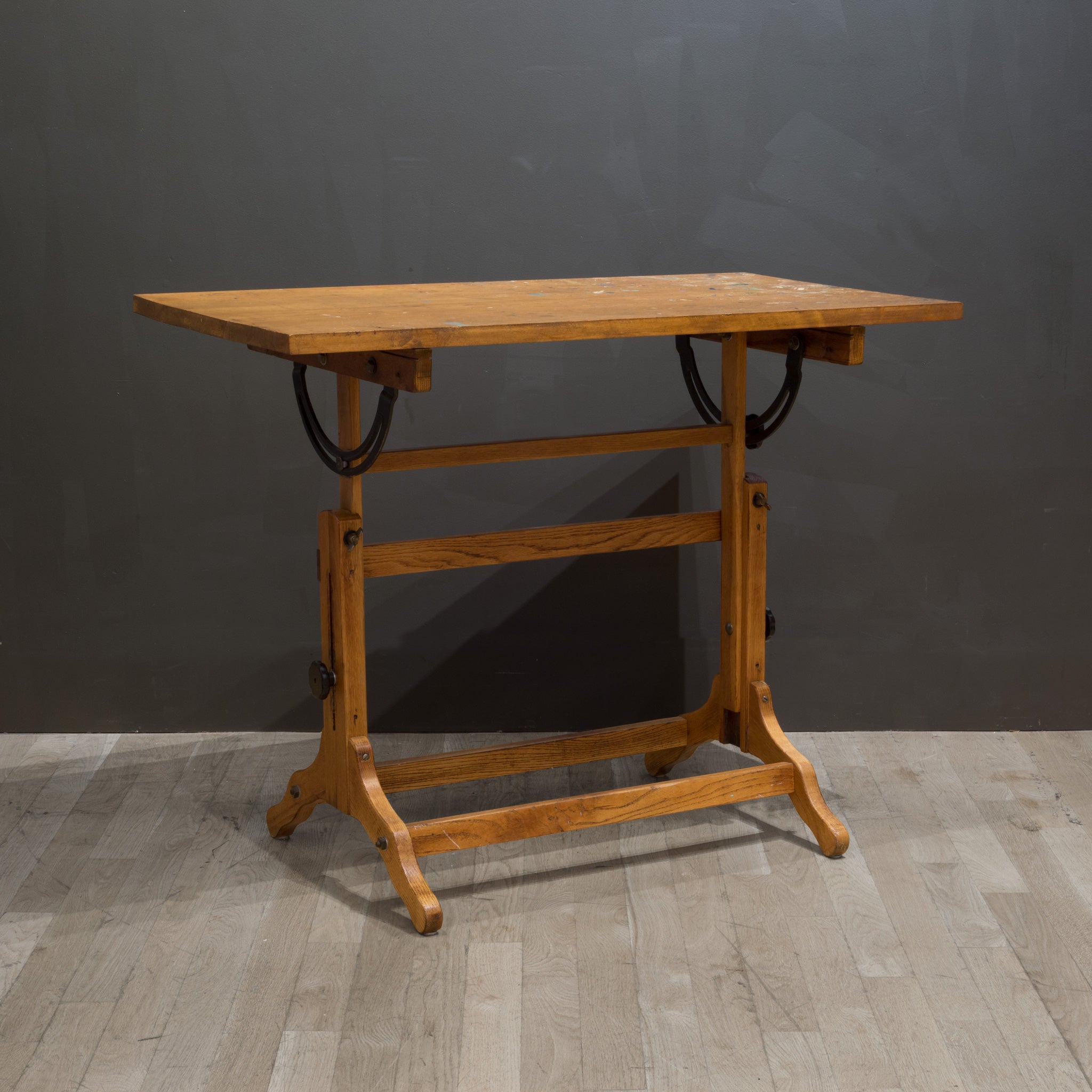 Antique Adjustable Wood Drafting Table c.1940 | S16 Home