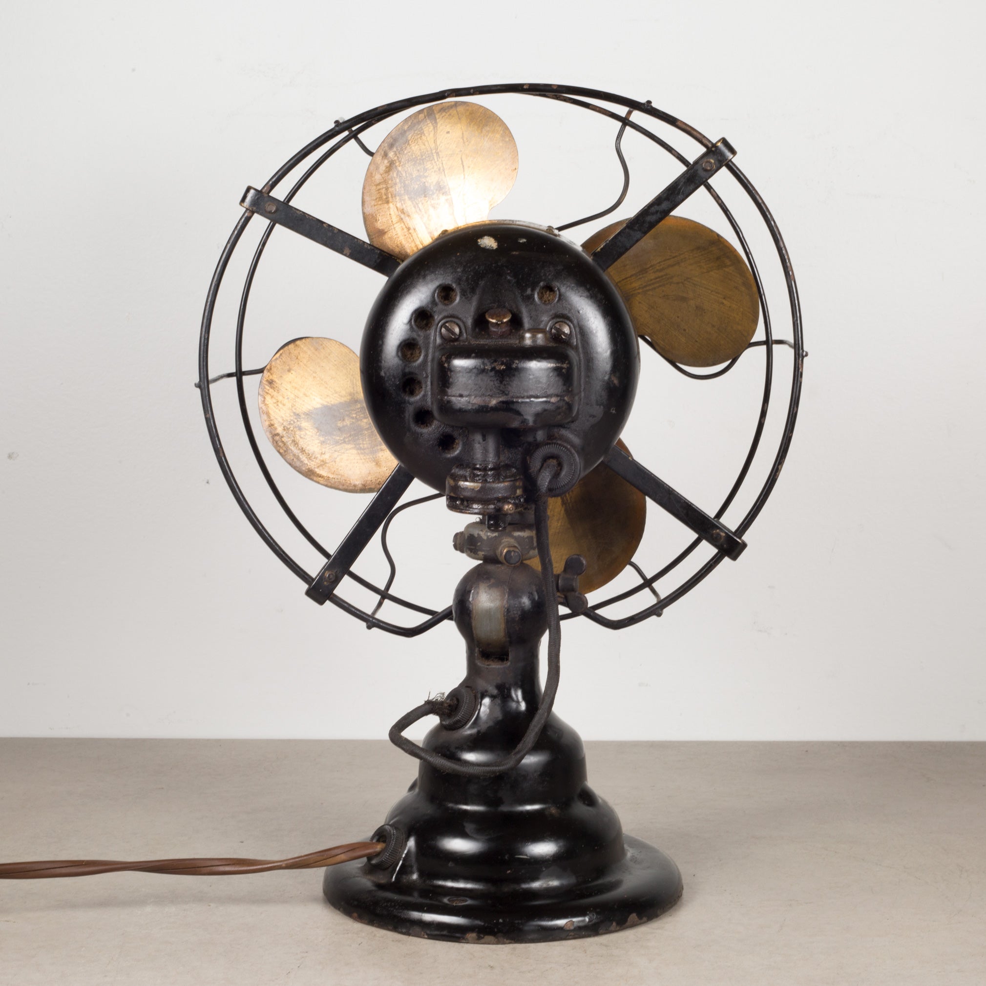 Vintage Cast Iron and Brass Emerson Electric Oscillating Fan c.1930 ...