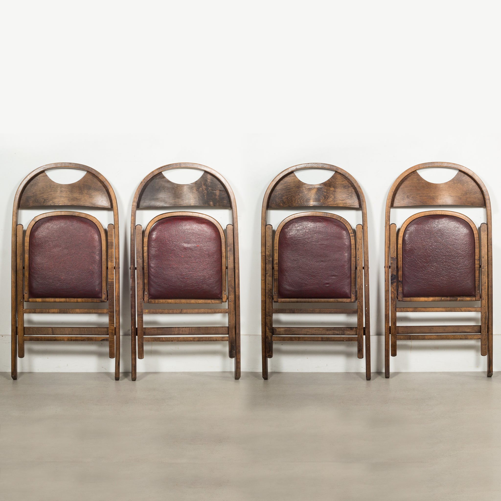 Set of Antique Acme Folding Chairs c.1920 | S16 Home