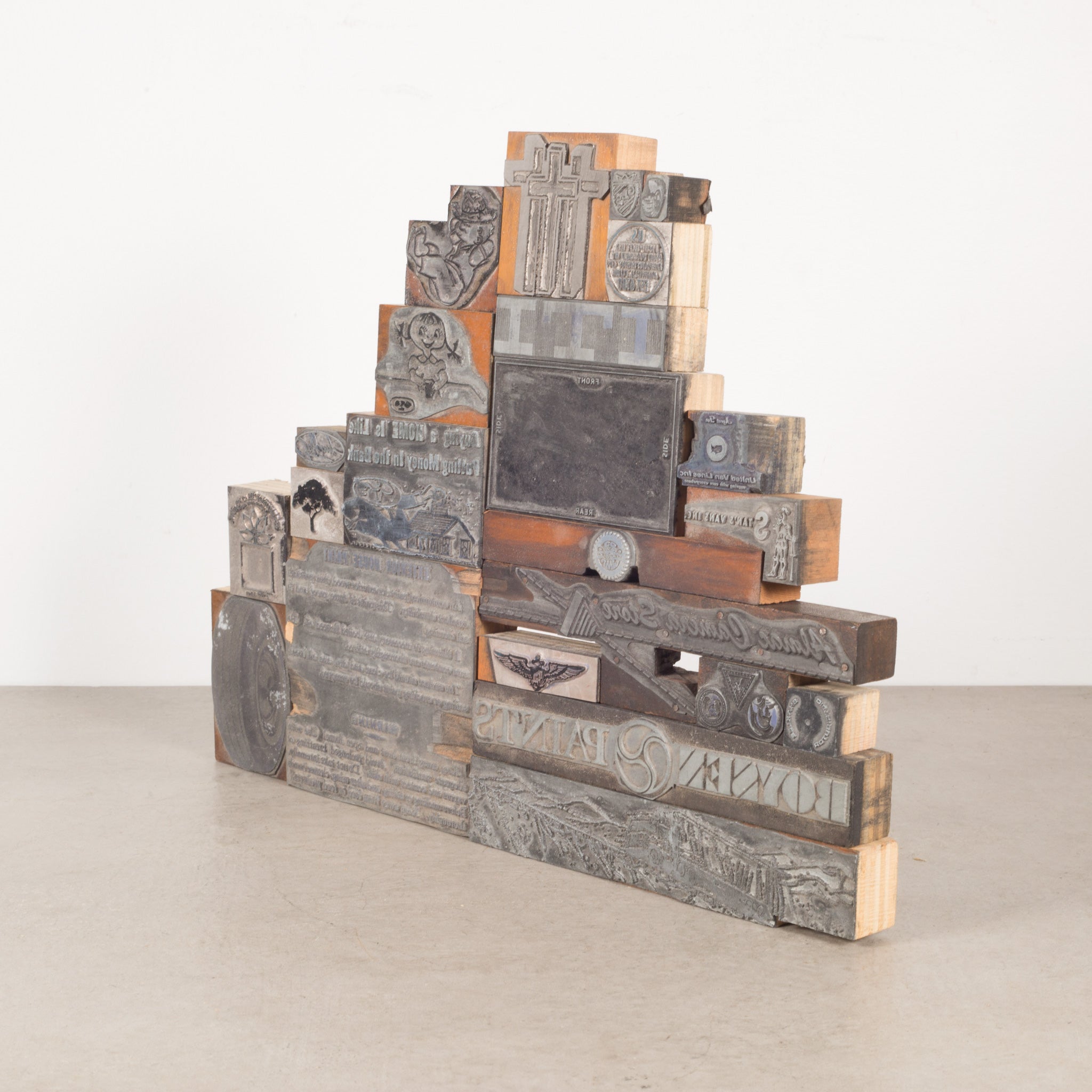 Collection of Typeset Advertising Print Blocks c.1940 | S16 Home