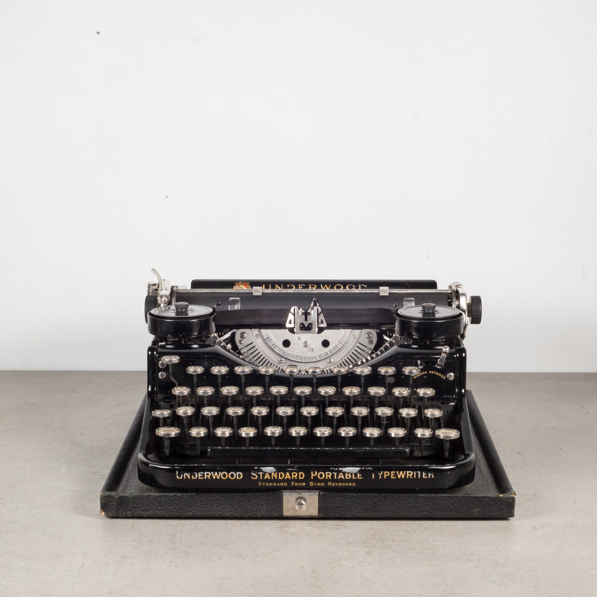 Antique Underwood Standard Portable Four Bank Typewriter c.1928 | S16 Home