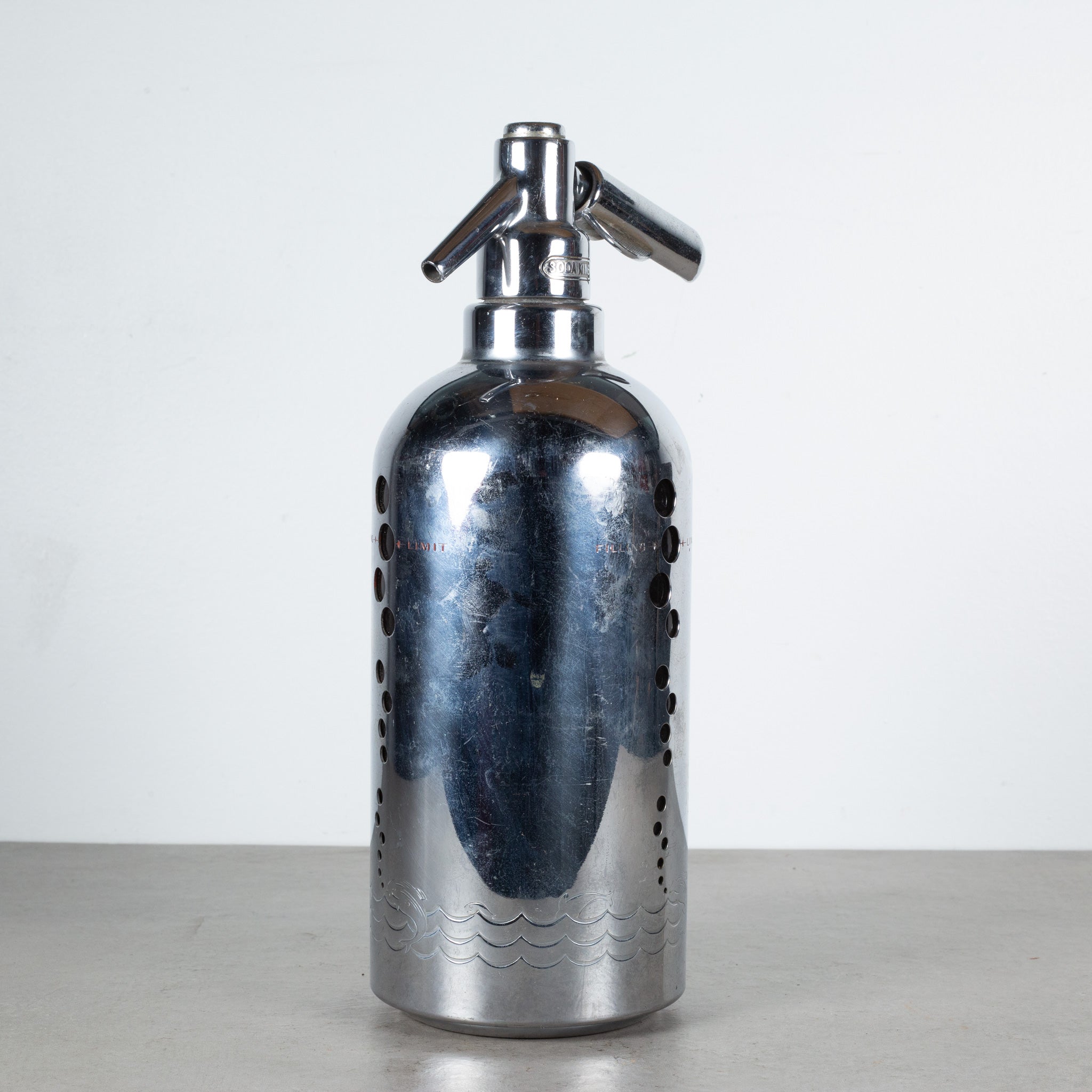 Art Deco Chrome Soda King Seltzer Syphon c.1935 | S16 Home